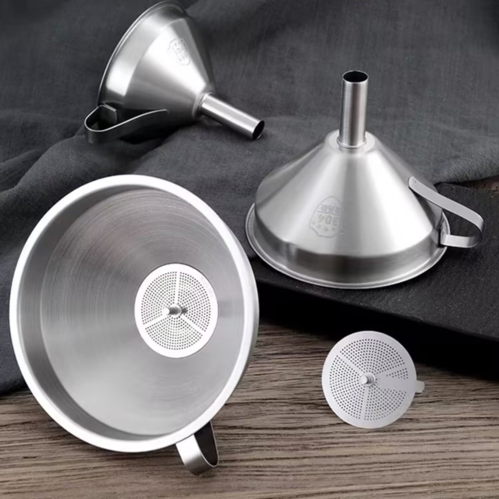 Clearance!Honmg 1X Stainless Steel Funnel in Silver,Stainless Funnel ...