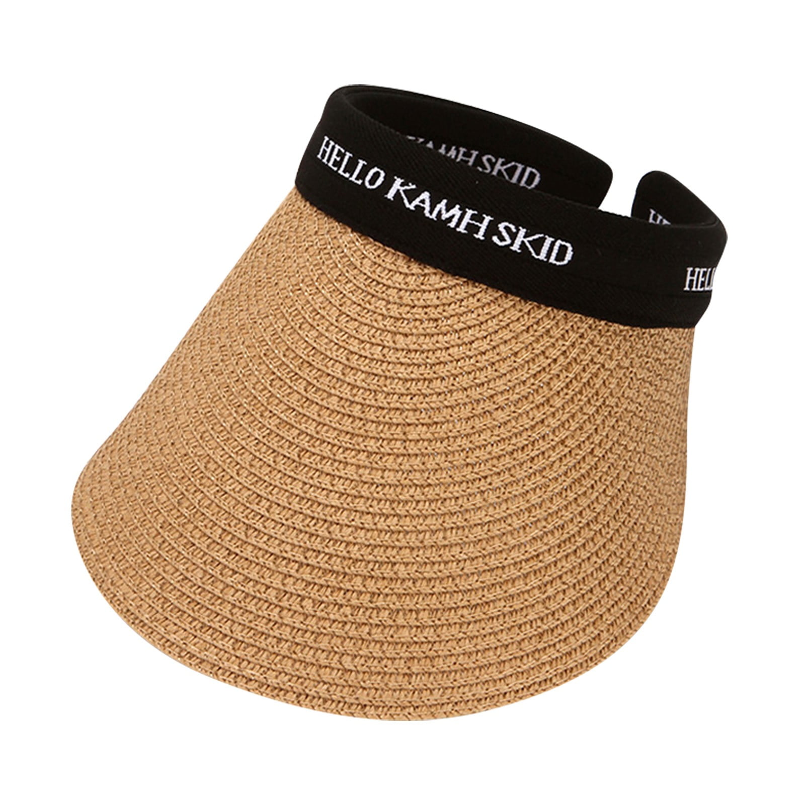 Clearance! Hontri 1 Hat Clearance under $5, Summer Outdoors Women Wide Brim Straw Hat Beach Golf ...