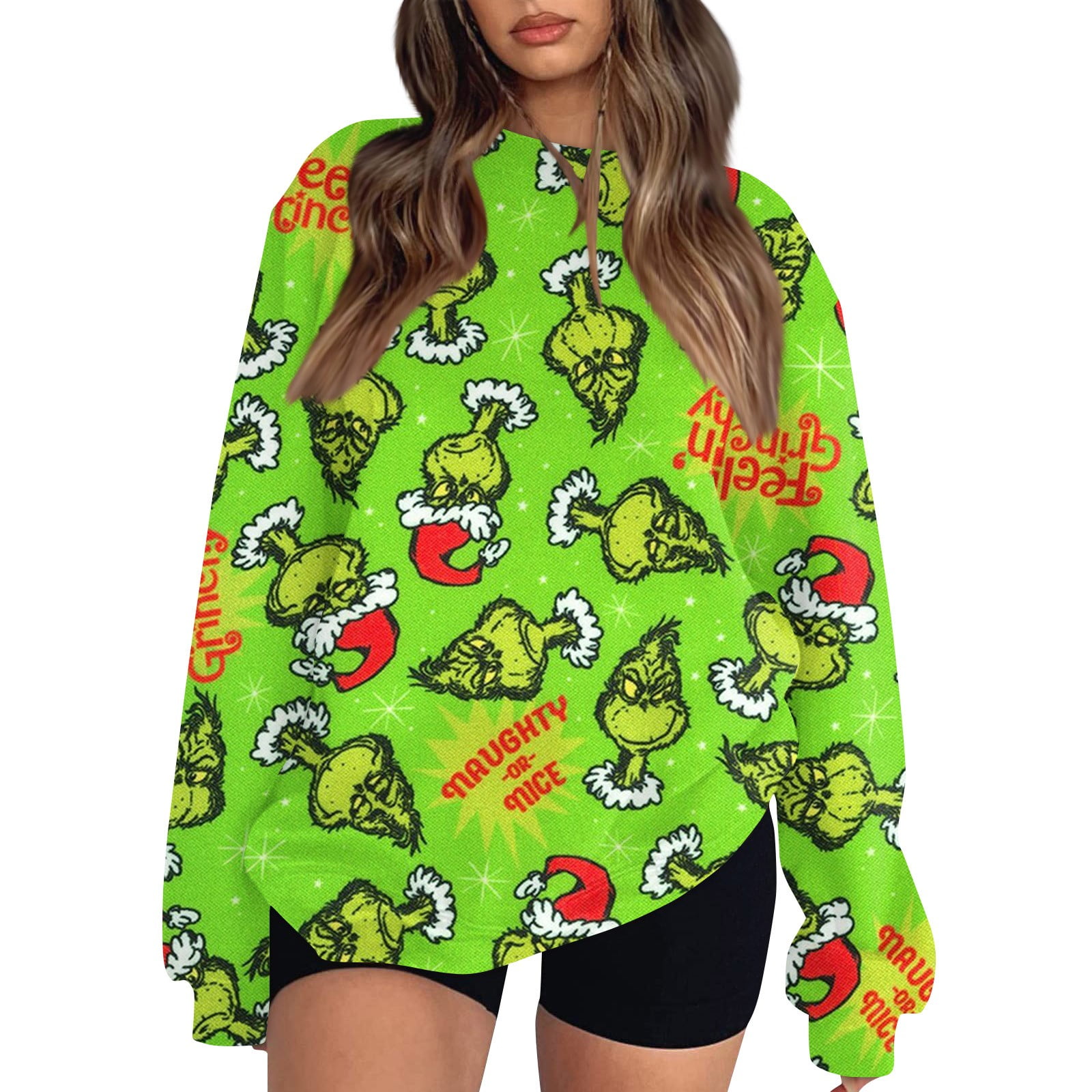 Clearance Hoodies For Women Grinch Hoodie Adult Grinch Hoodies ...