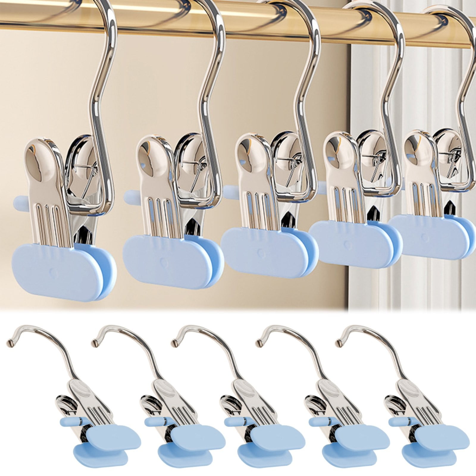 Hooks under $10,Anti Clip Saving Clothespin Hat Pants Storage Hanging ...