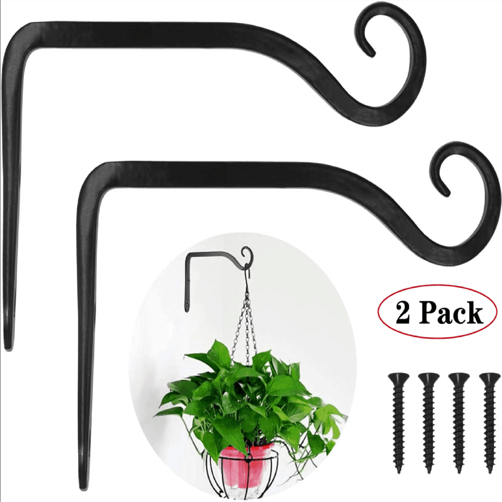 Clearance Hooks under $5 2 Pack Wall Hook Hanging Bracket Decorative ...