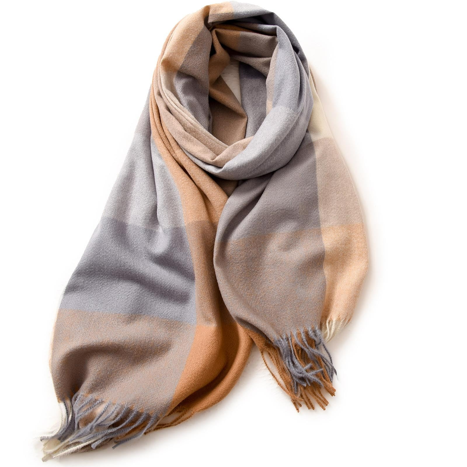 Horkkom Winter Scarf for Women Knitted Warm Long Scarves Soft Color ...