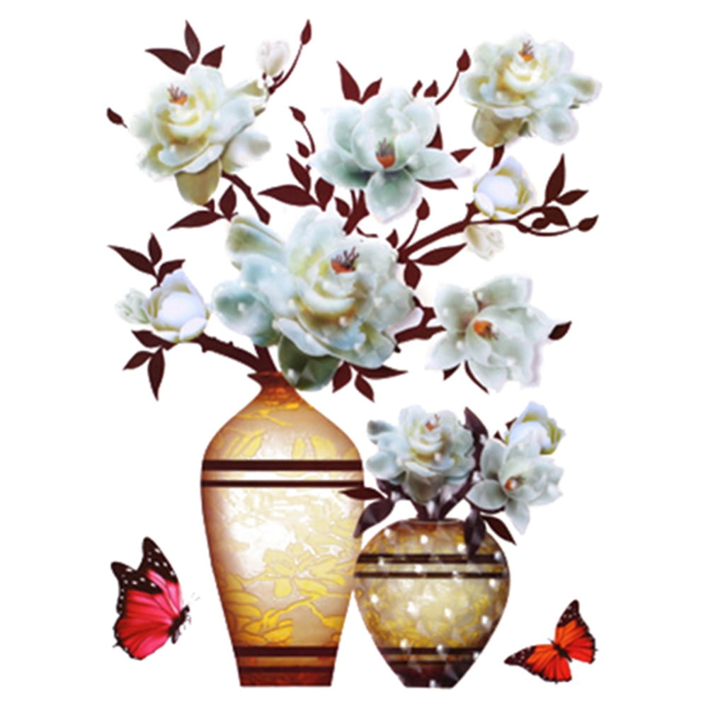 Clearance!!Hotaey 3D Wall Sticker Flower Wall Decal DIY Superposition ...