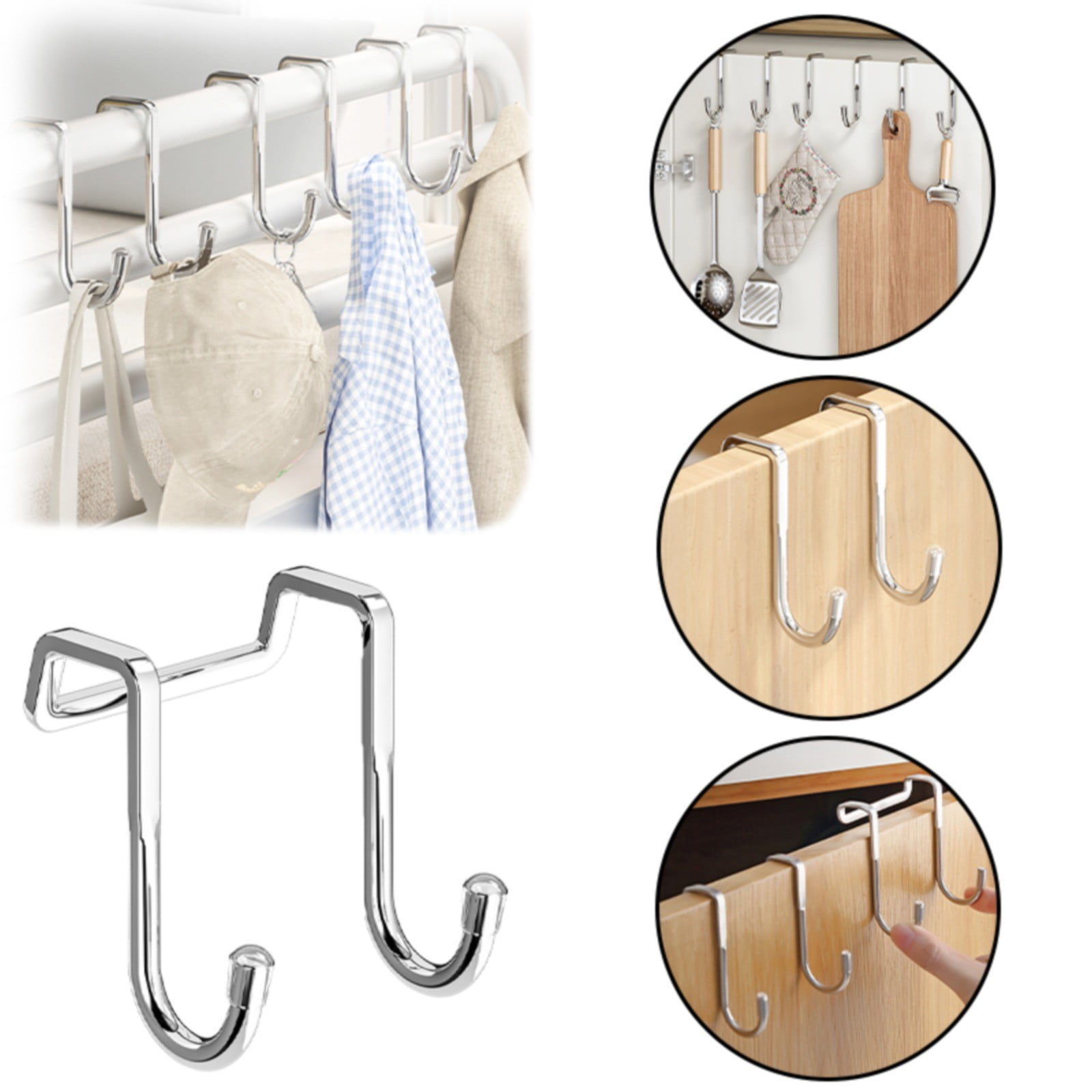 Clearance Household hooks under $5,Shaped Stainless Hooks No Drilling ...