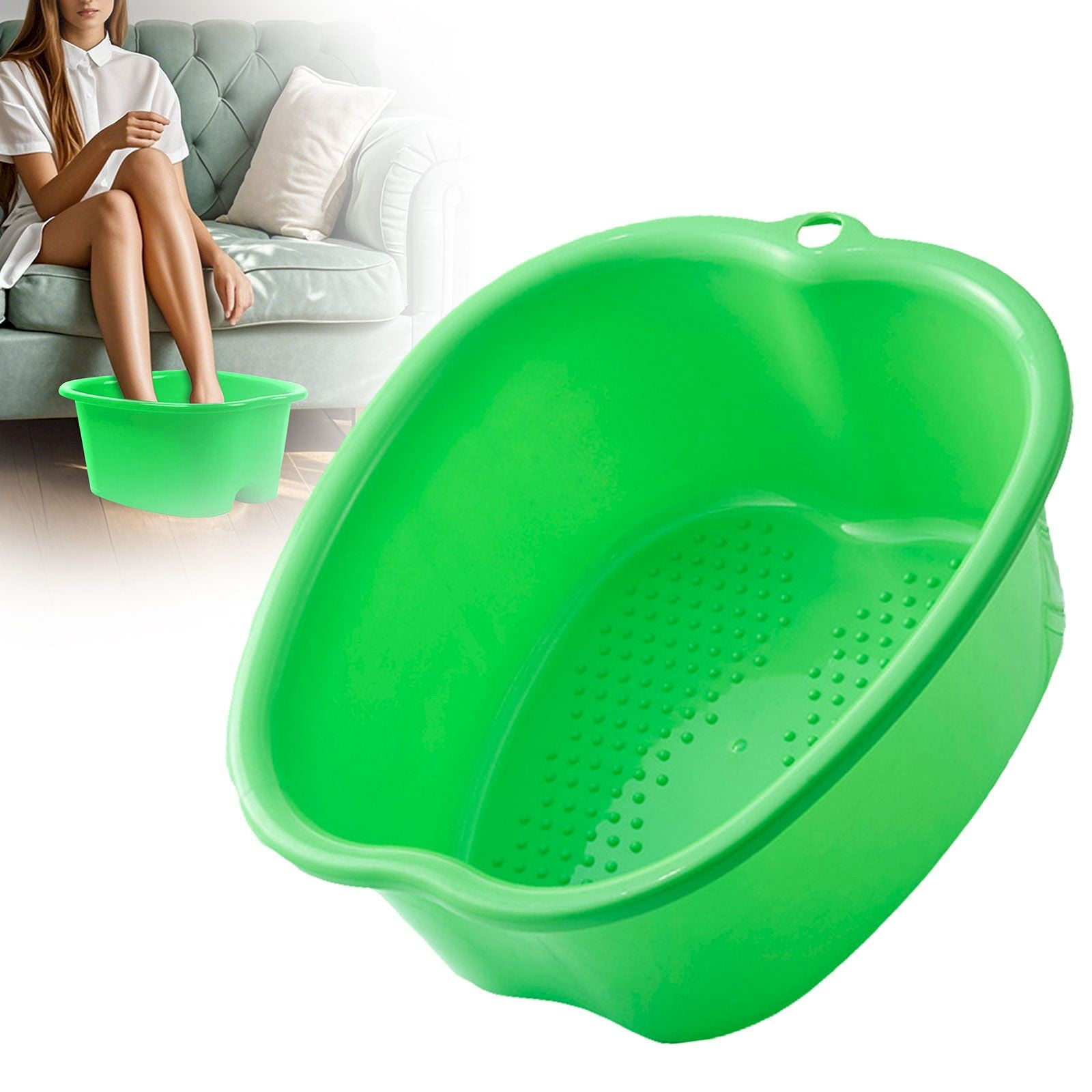 Clearance! Huarll-15X9.1X5.9In Footbath D-Foot Soaking Tub Large Size ...