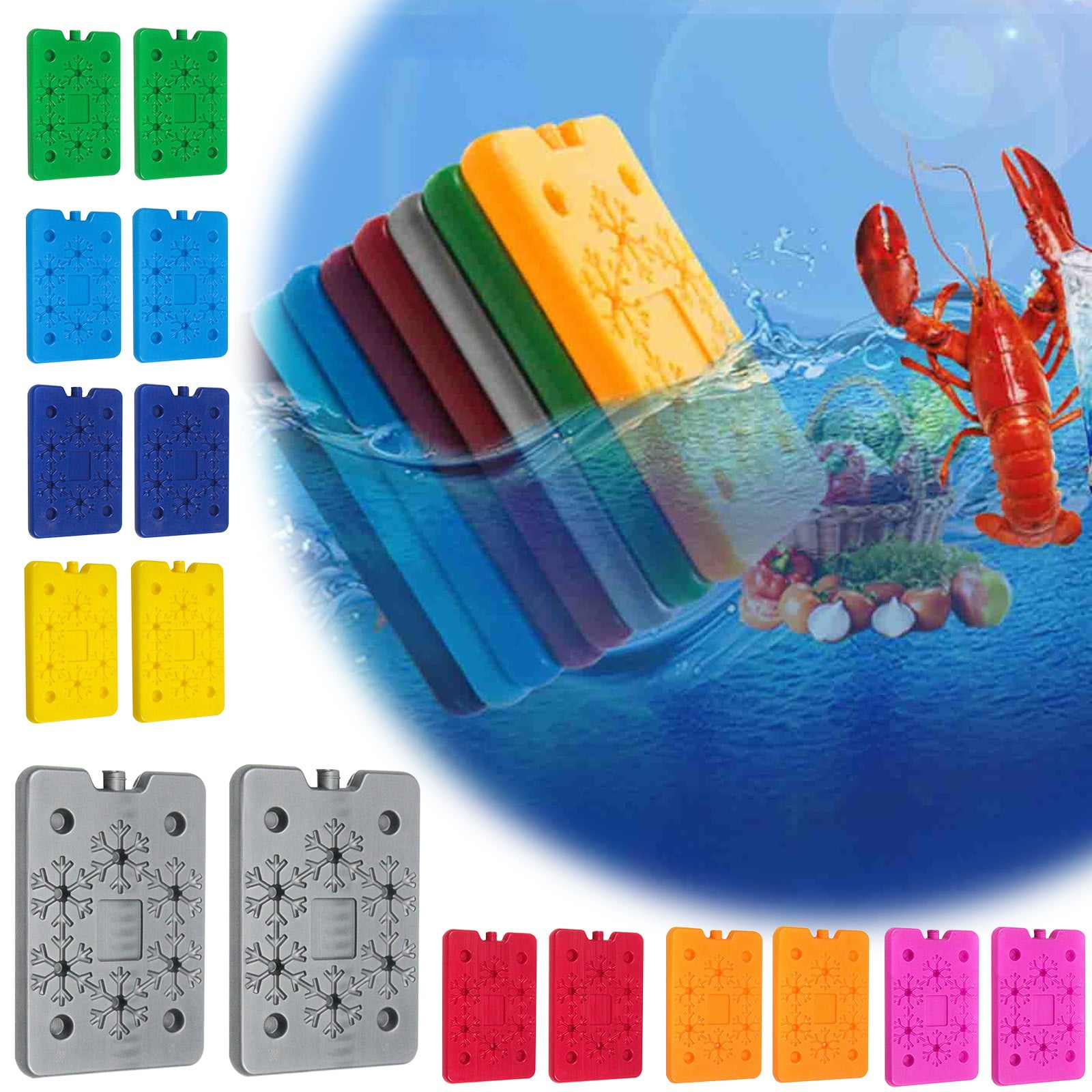 Clearance! Huayishang Conditioning Fan Ice Box 200Ml Ice Brick Ice ...