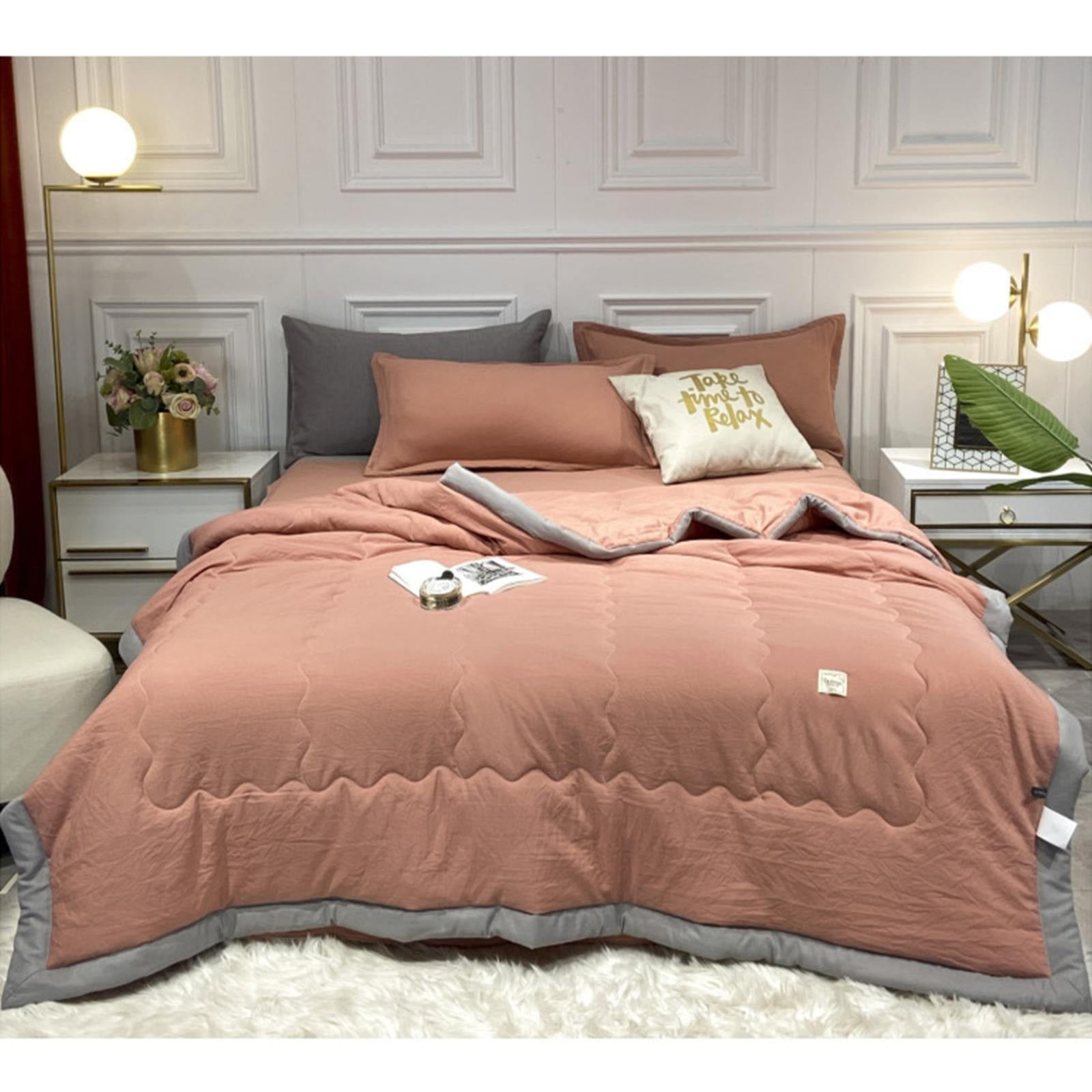 Huayishang Quilts Queen Size Solid Color Quilt Lightweight Comforter ...