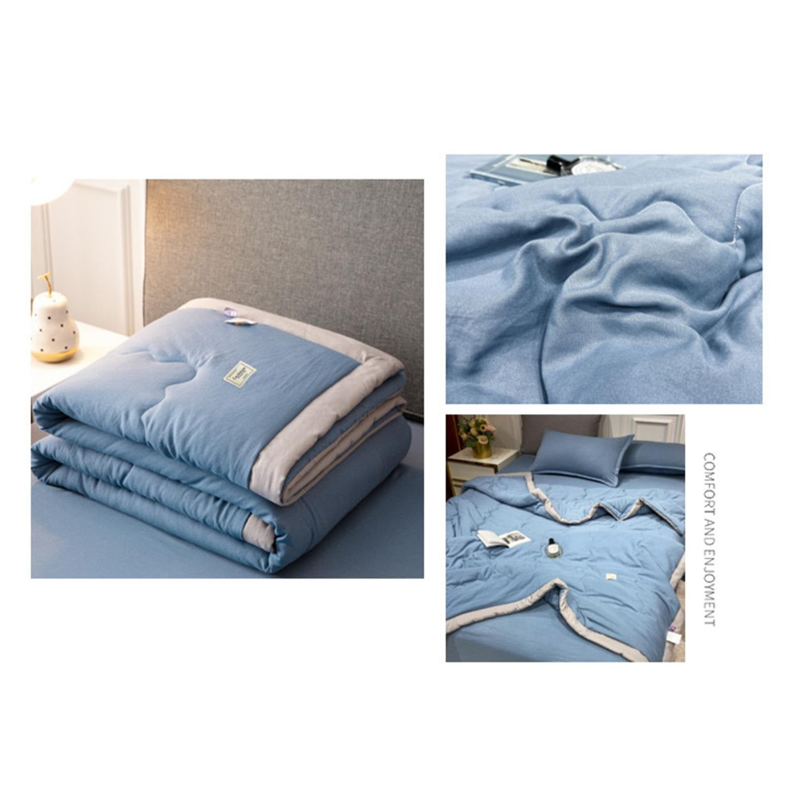 Clearance! Huayishang Quilts Queen Size Solid Color Quilt Lightweight ...