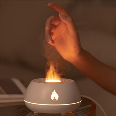 TRIPRO Aroma Fire Flame Diffuser for Essential Oils Small Portable Air Fireplace Volcano ...