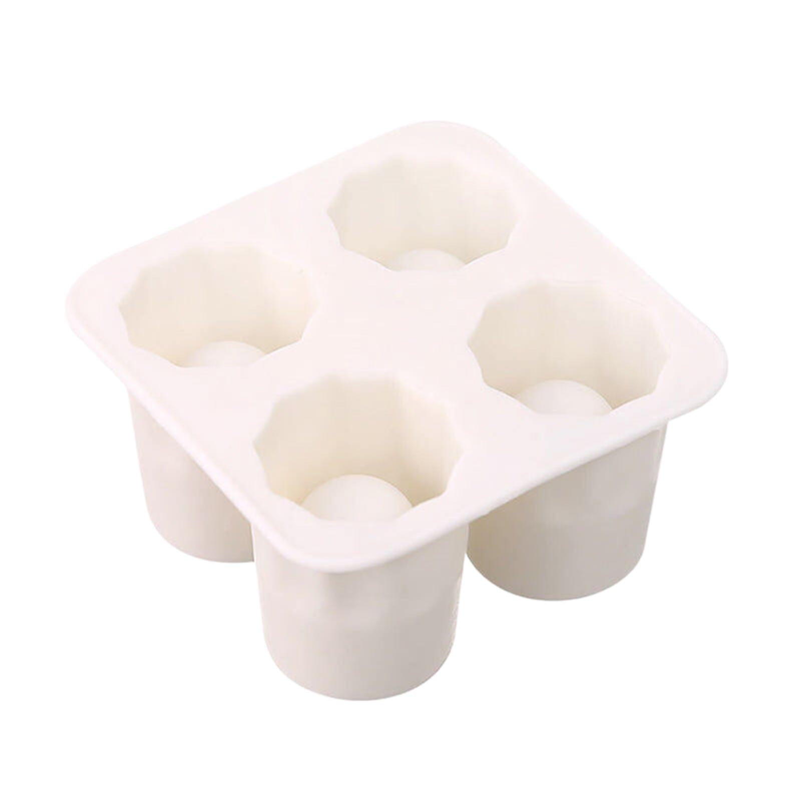 Clearance Ice Cube Mold! 4 Ice Cups Custom Silicone Ice Tray Silicone ...