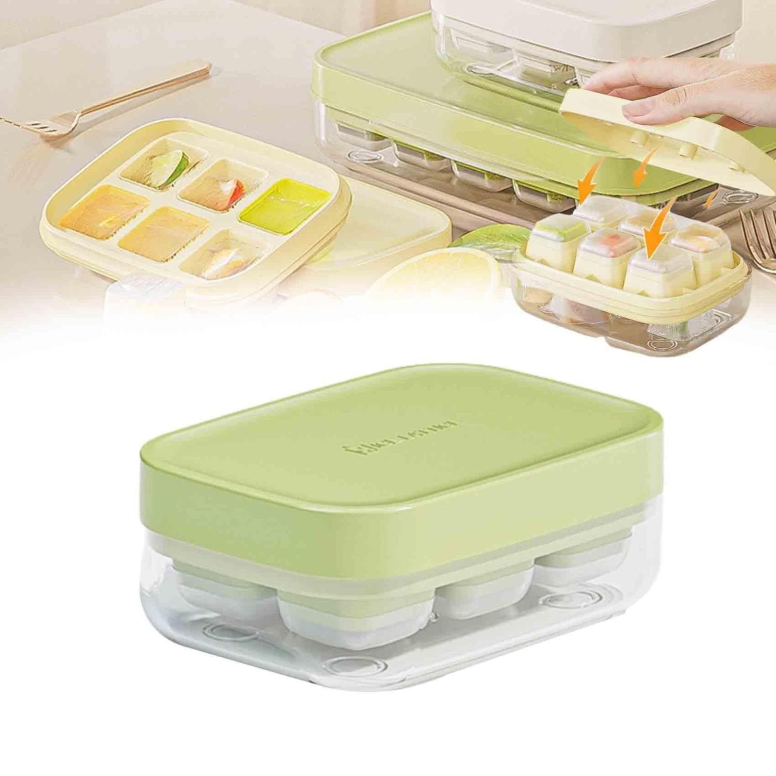 Clearance! Ice Cube Trays for Freezer 6 Grid Food Grade Easy Release ...