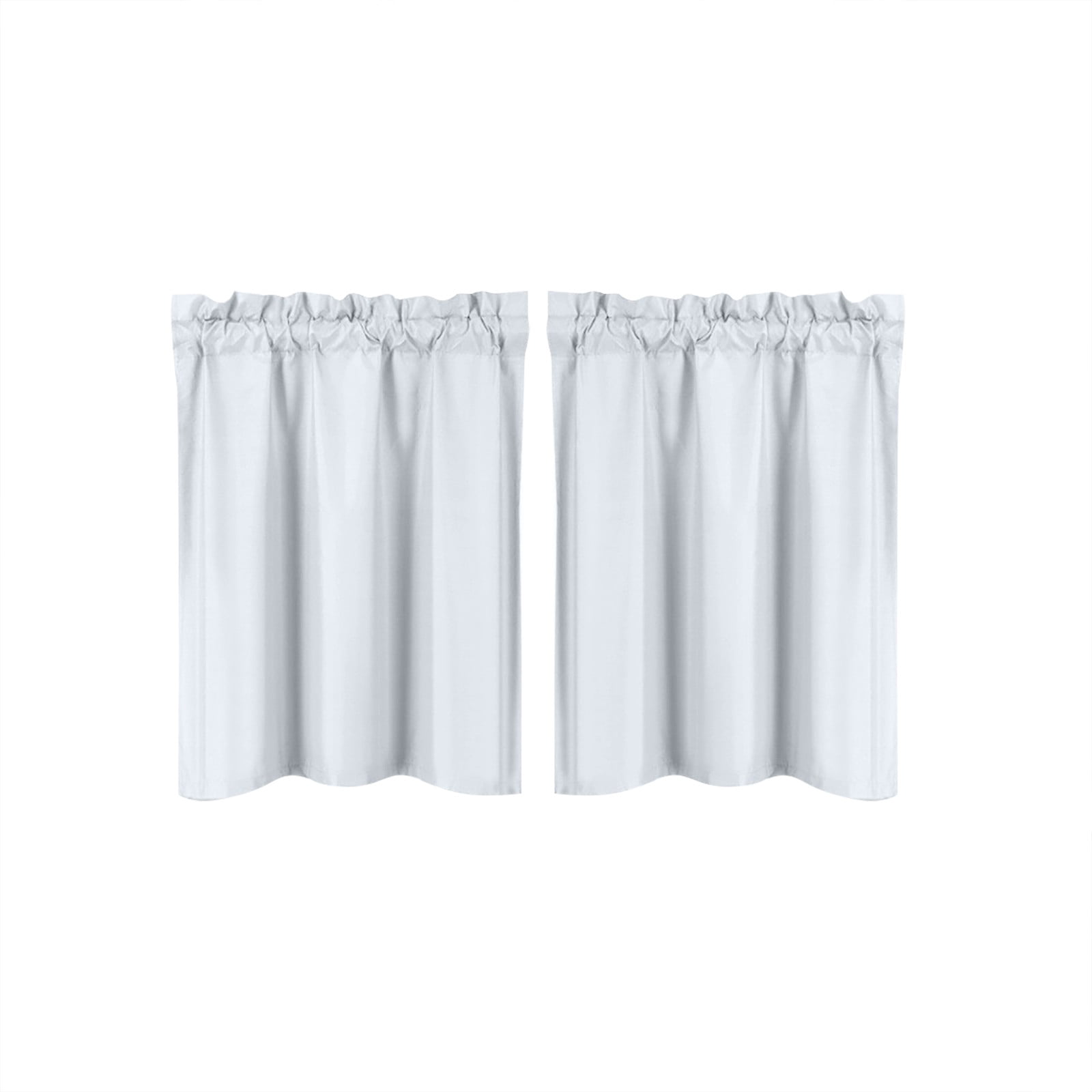 Clearance! Ikeay 2Pc Tier Rod Pocket Window Curtain Kitchen Restaurant ...