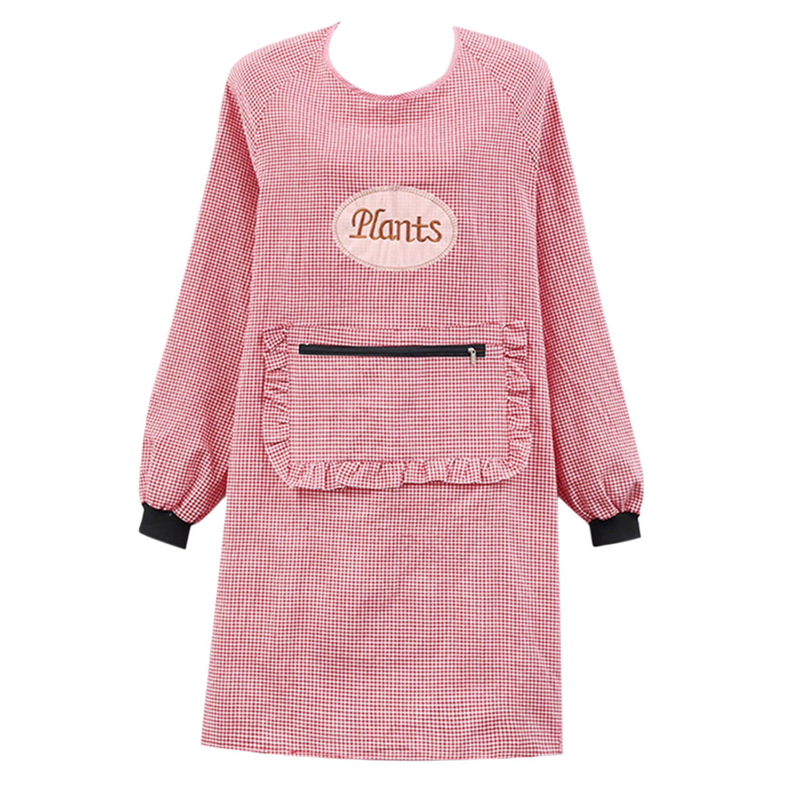 Clearance! Ikeay Apron, Women Long Sleeve Aprons Oil Proof Cotton Home ...