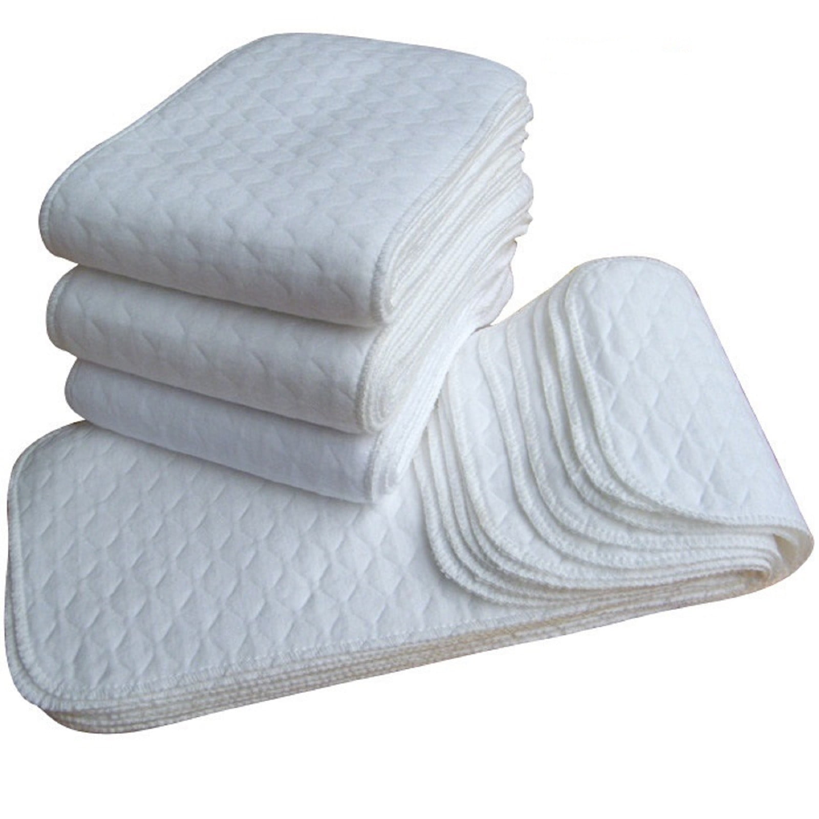 Clearance! Ikeay Burp Cloths 10 Pcs Large Cotton Baby Burp Clothes 6 ...