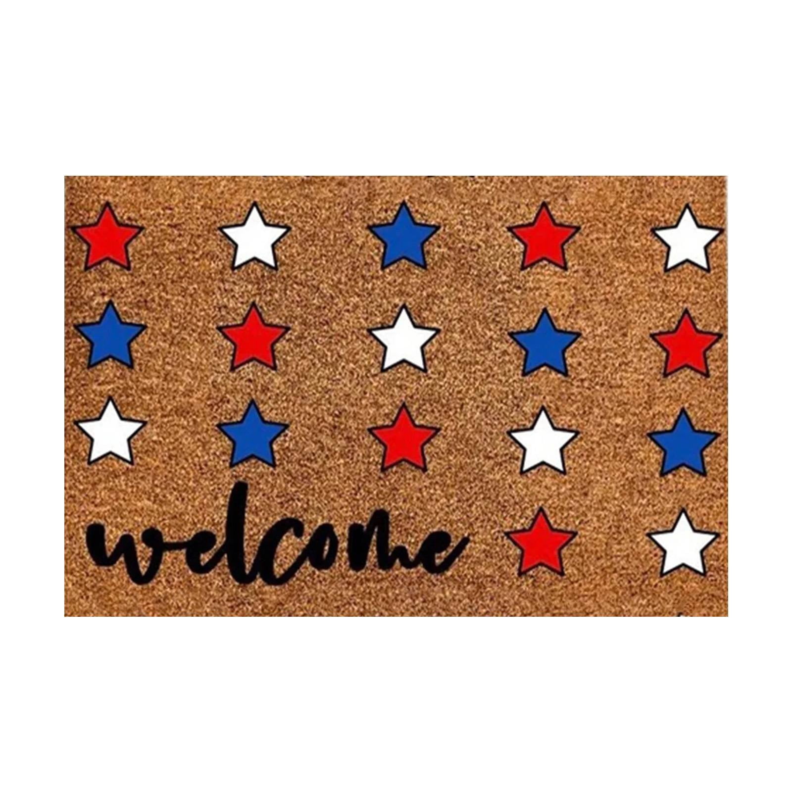 Clearance Independence Day 4th Of July Entrance Door Mat Rustic ...