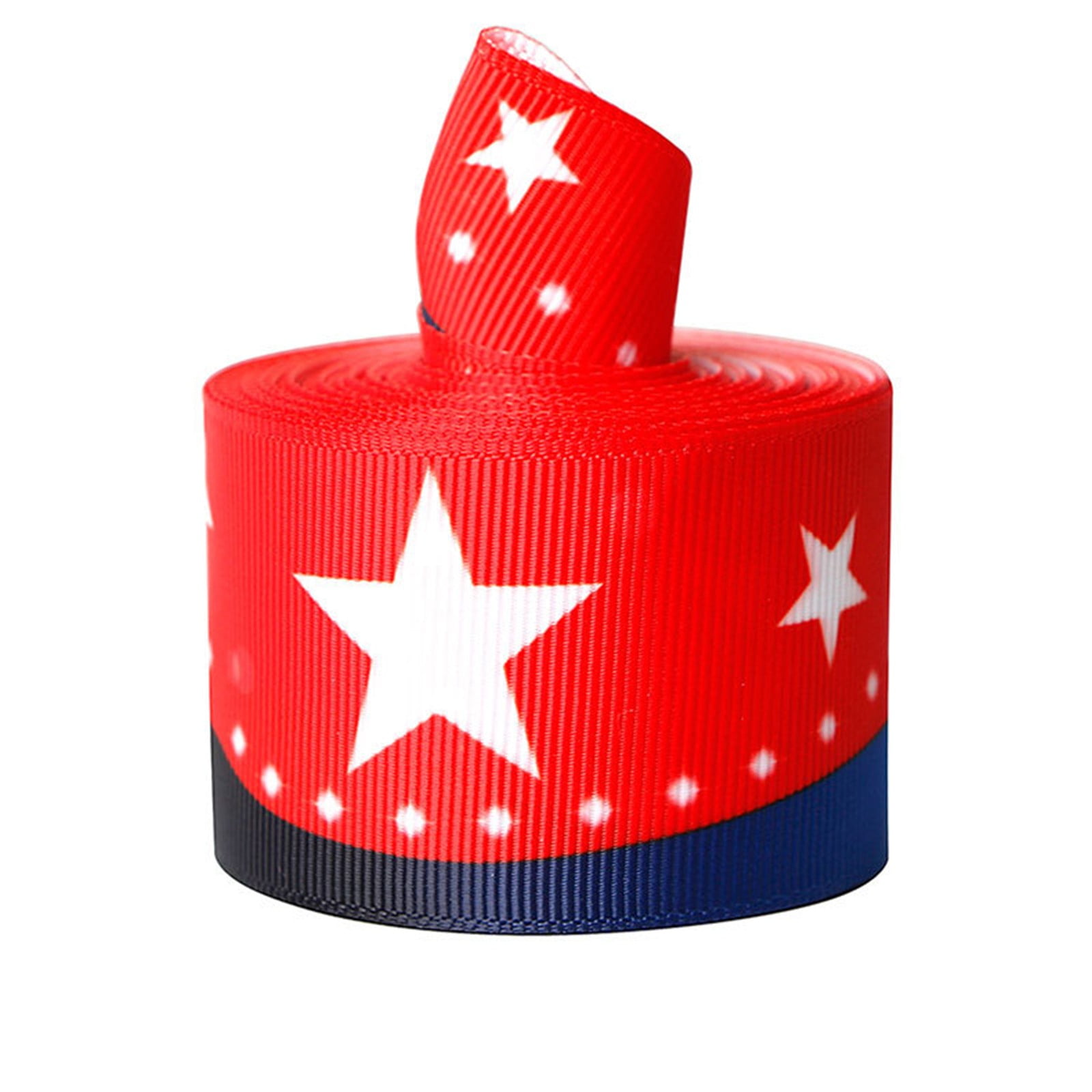 HAPPY TIME Independence Day Printing Yarn Silk Gift Wrapping Decorative ...