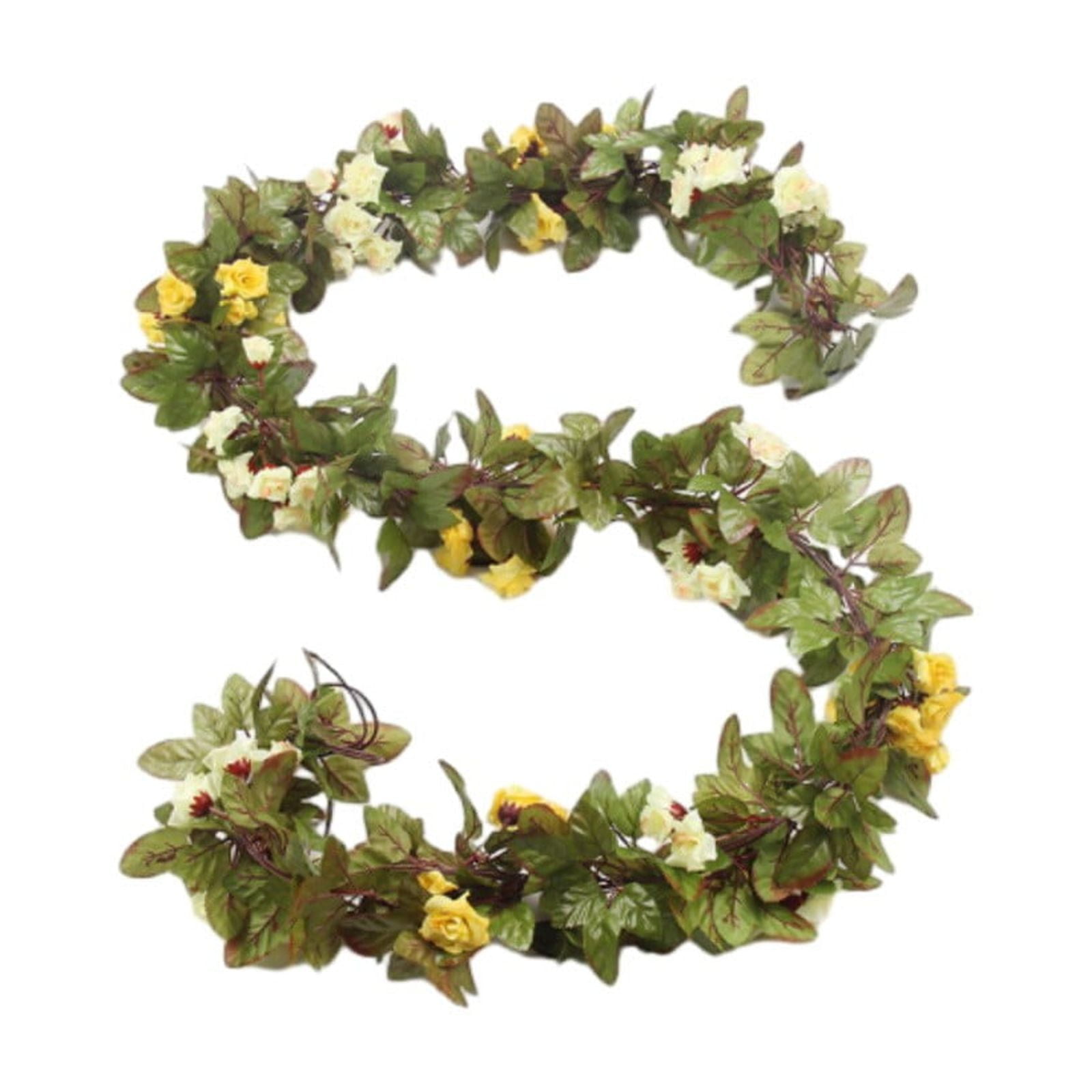 Clearance! Indoor Christmas Garland Christmas Rattan With Flower ...