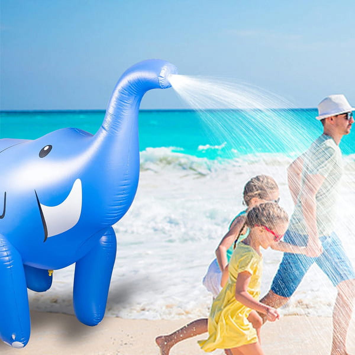 Clearance! Inflatable Water Sprinkler Elephant Outdoor Patio Summer ...