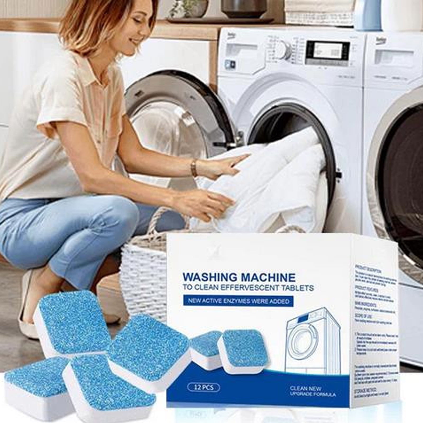 On Clearance, InsCrazy Washing Machine Cleaning Tablet Automatic Boiler ...