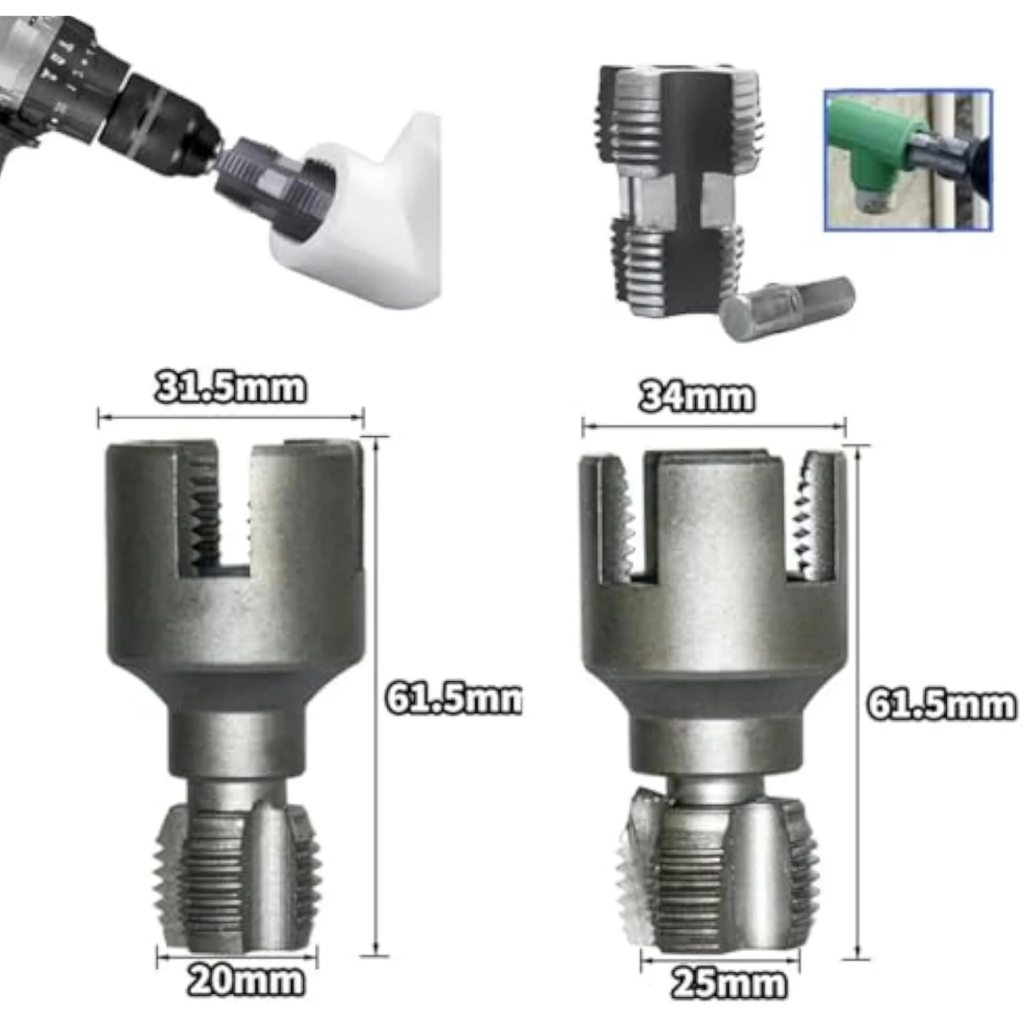 Clearance! Integrated Internal & External Pipe Threading Tool, Pipe ...