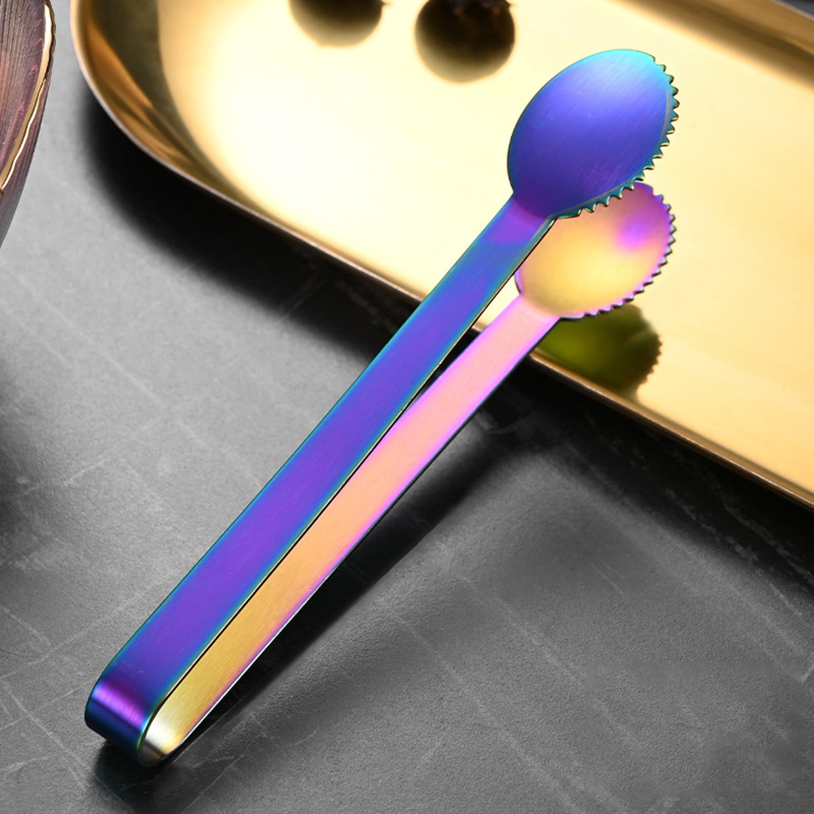 Clearance Items！ 2 PCS 304 Stainless Steel Sugar Clip Electroplating ...