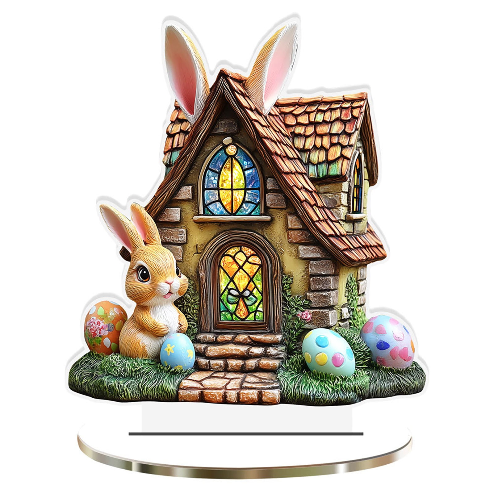 Clearance Items 3D Acrylic Easter Bunny Eggs – Colorful Desktop ...