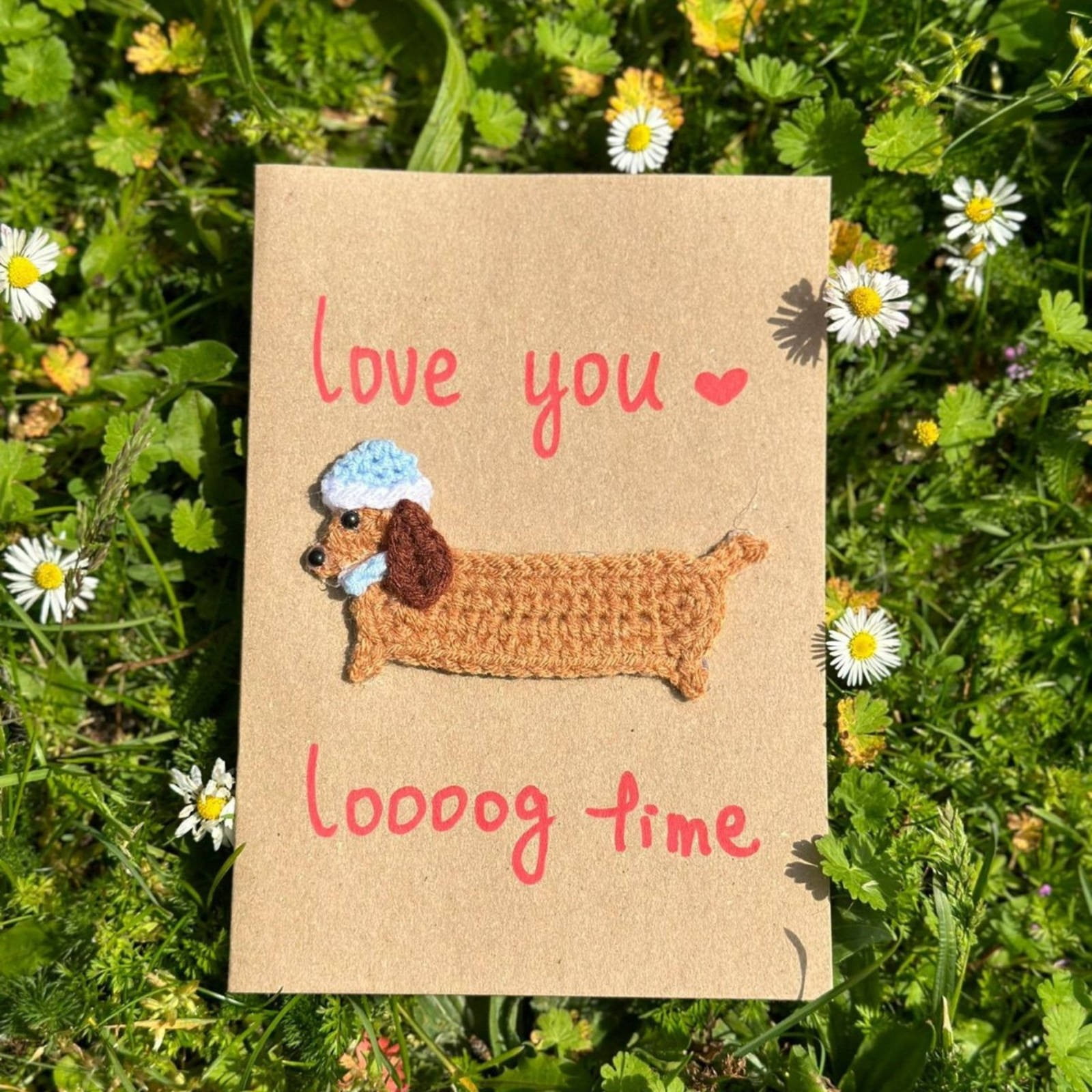 Clearance Items Aopfjg Creative Crochet Greeting Card 2025 New Handmade ...