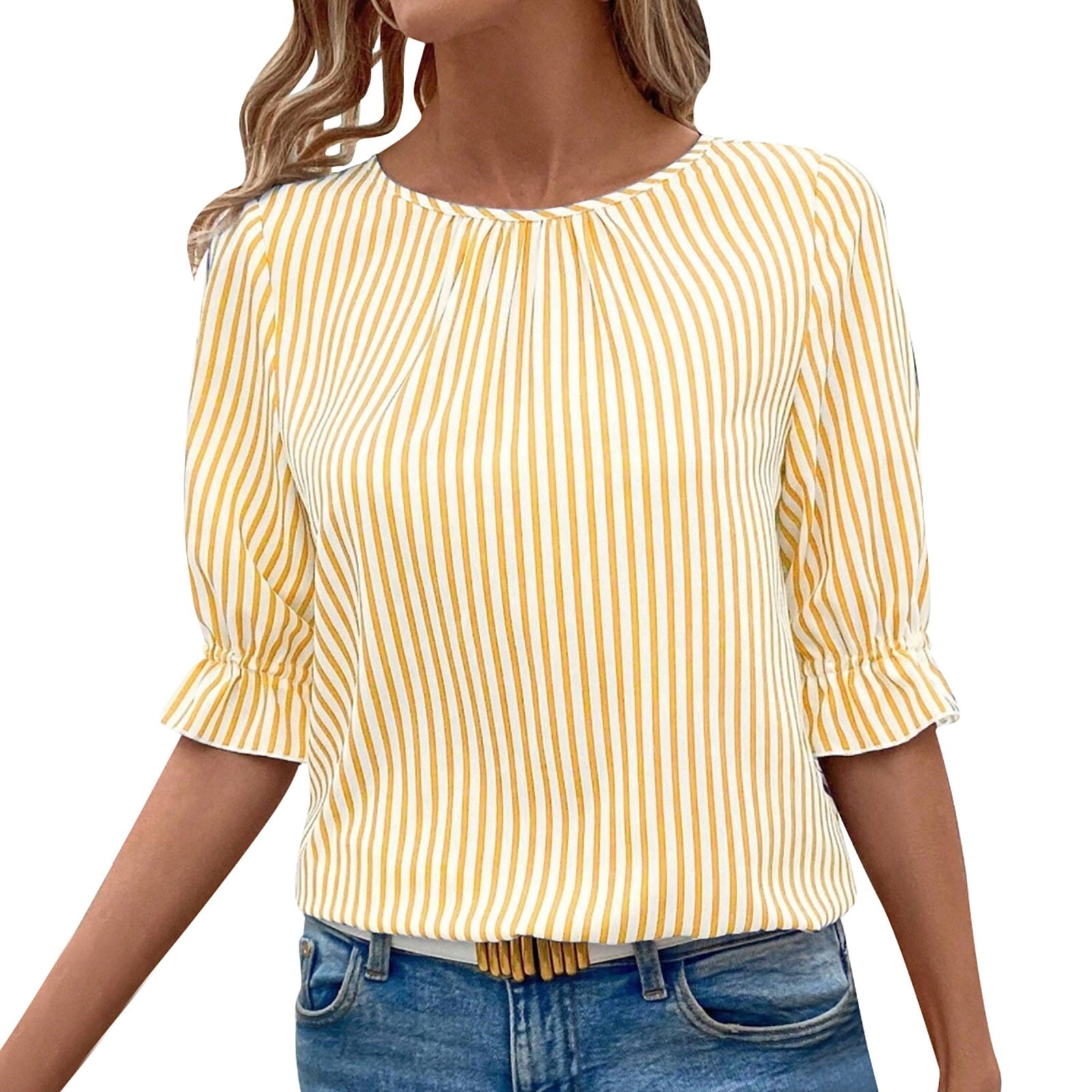 Clearance Items Button Down Shirts for Women Womens Tops Fall Long ...