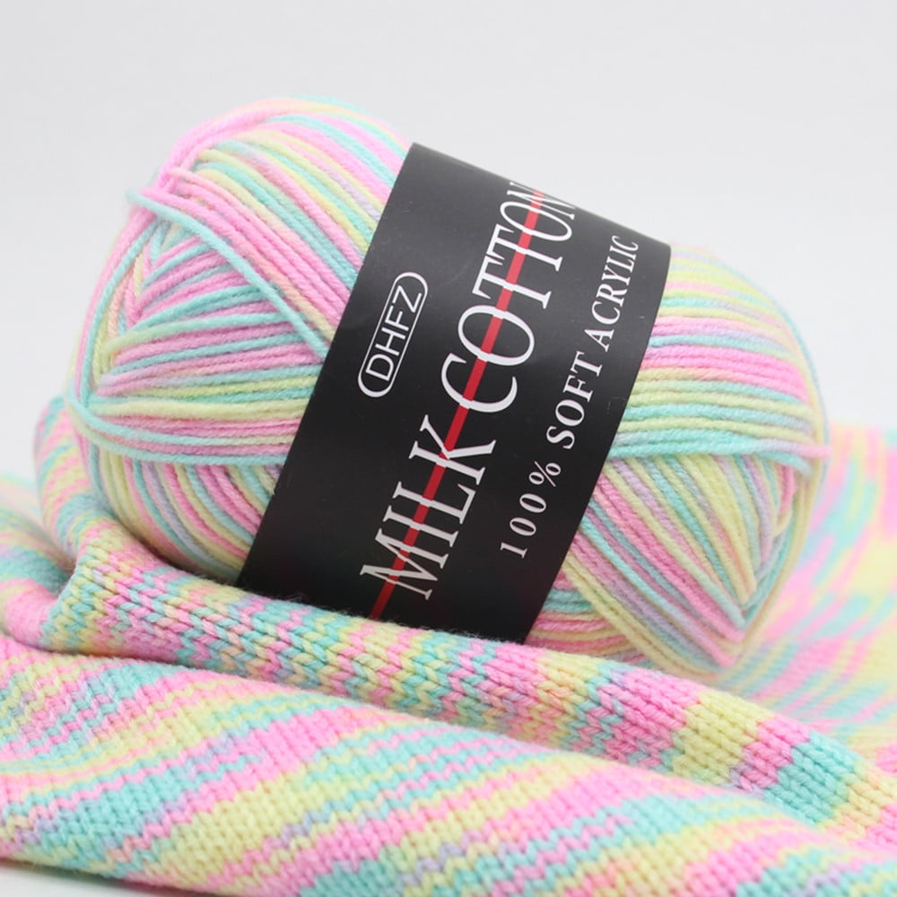 Clearance Items! Colorful Hand Knitting 50g Baby Wool Yarn A, Soft Baby ...