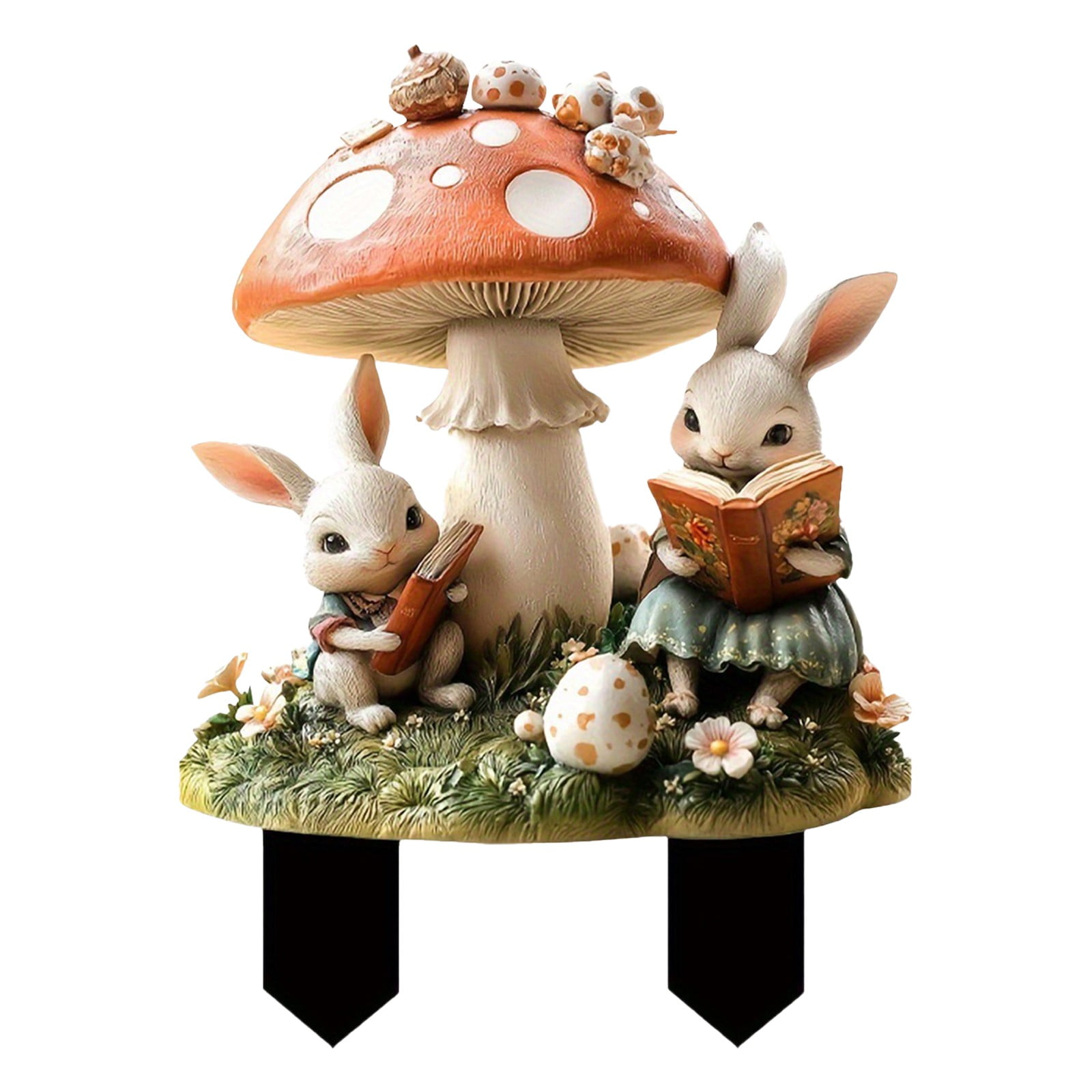 Clearance Items Easter Egg Bunny Acrylic Outdoor Garden Decoration ...