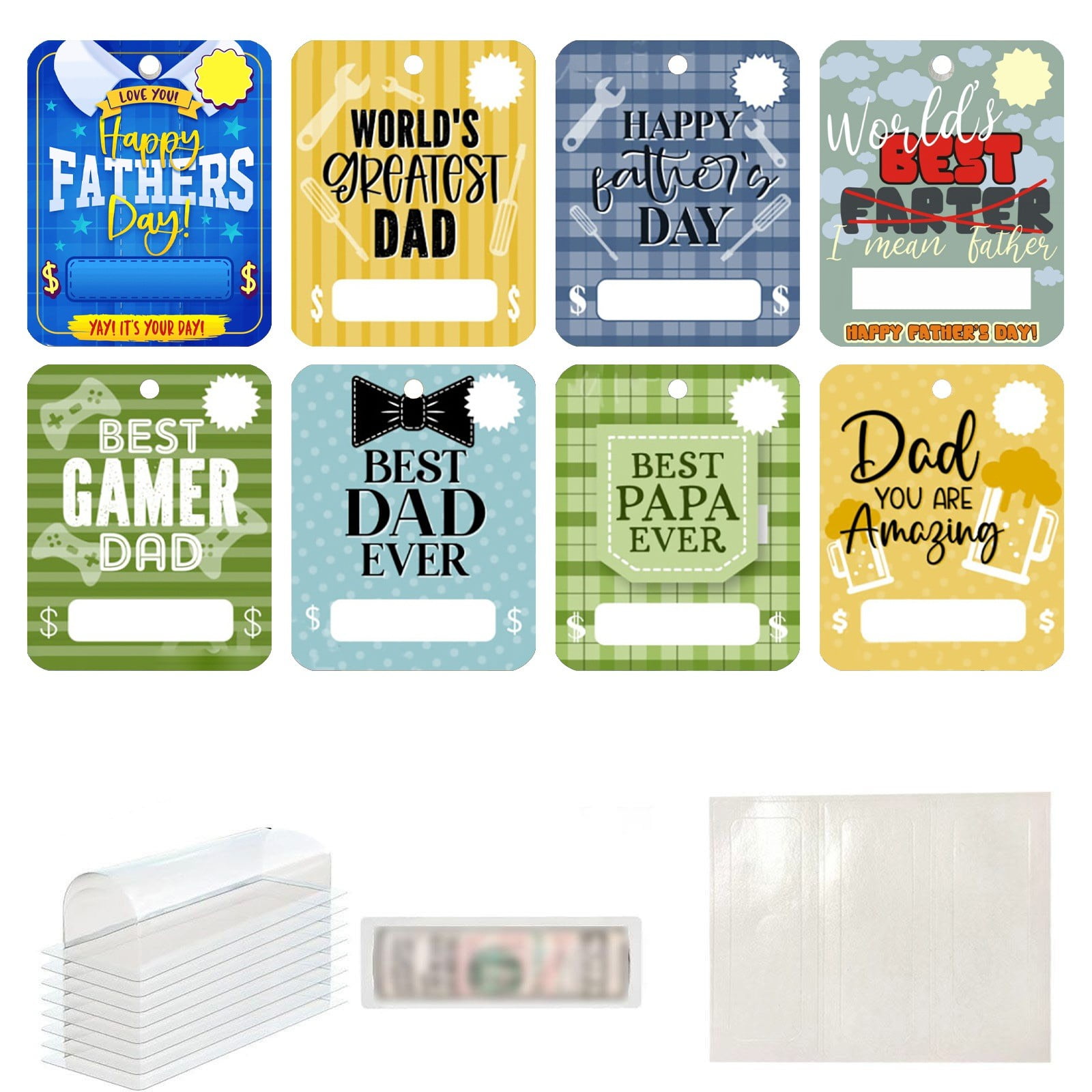 Clearance Items!Etsjal Father's Day Humor Set 8 Father's Day Wallet ...