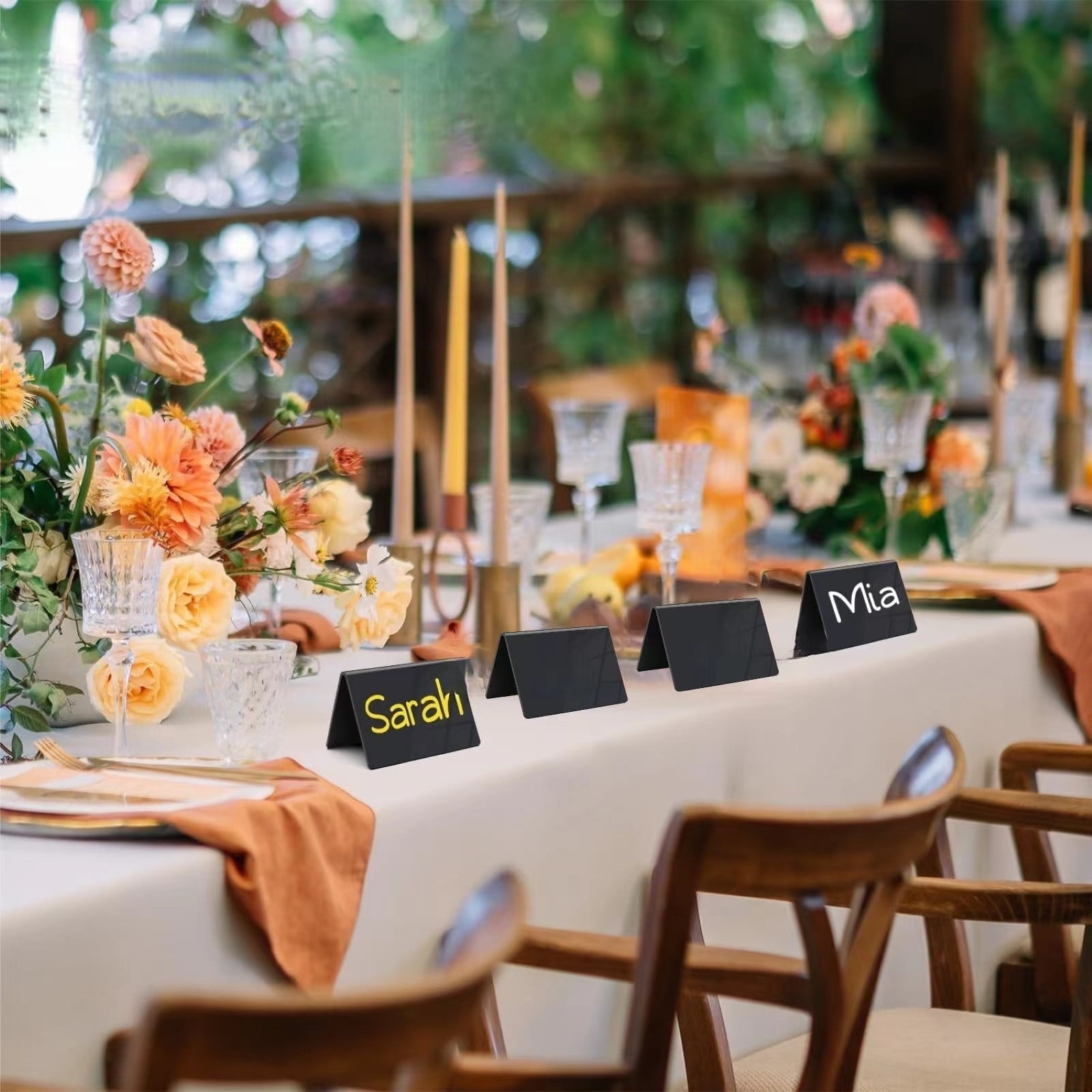 Clearance Items！FAJHHA Acrylic Small Blackboard Display,L and V-Shaped ...