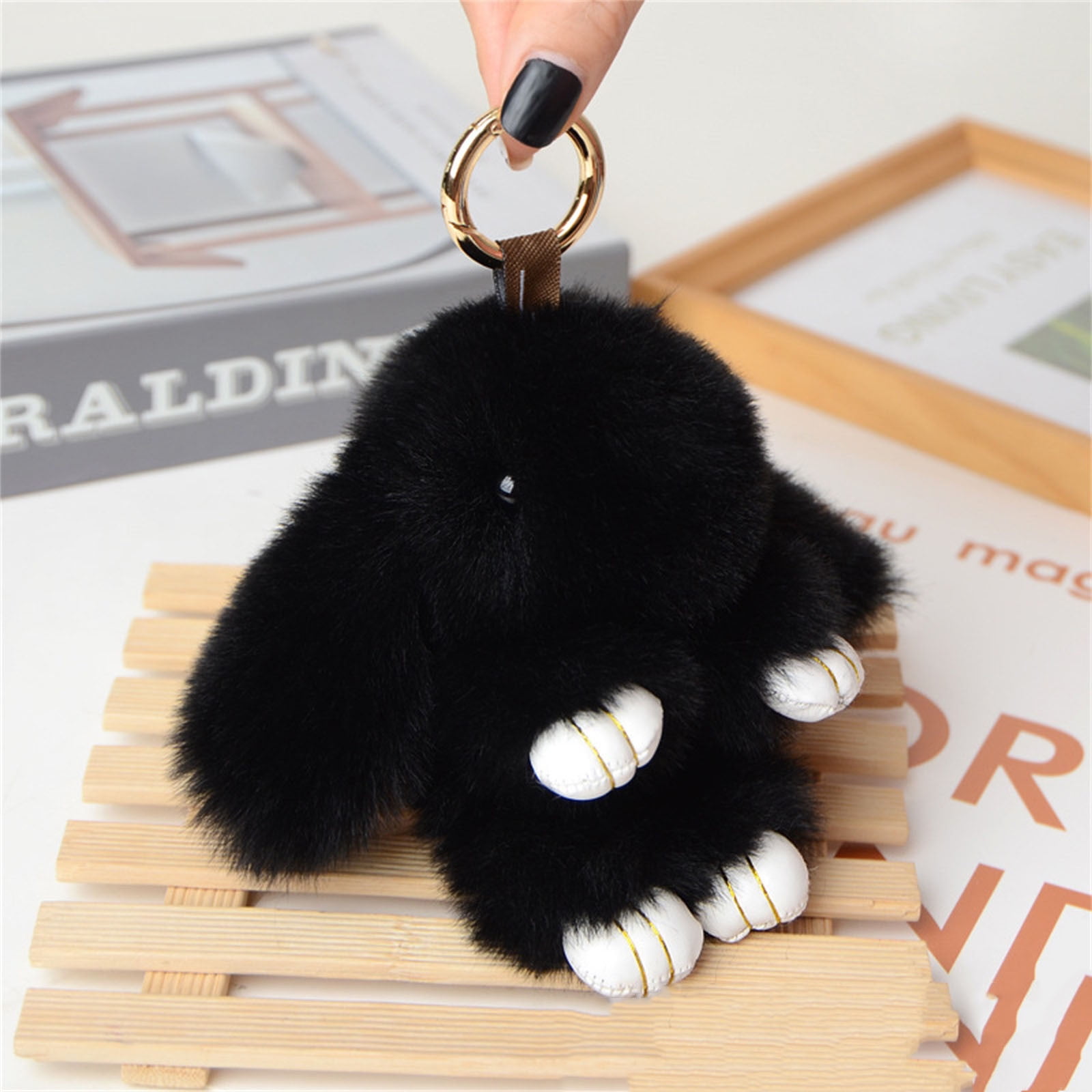 Clearance Items!FAJHHA Rabbit Costume Pendant,Cute Velvet Rabbit Ball ...