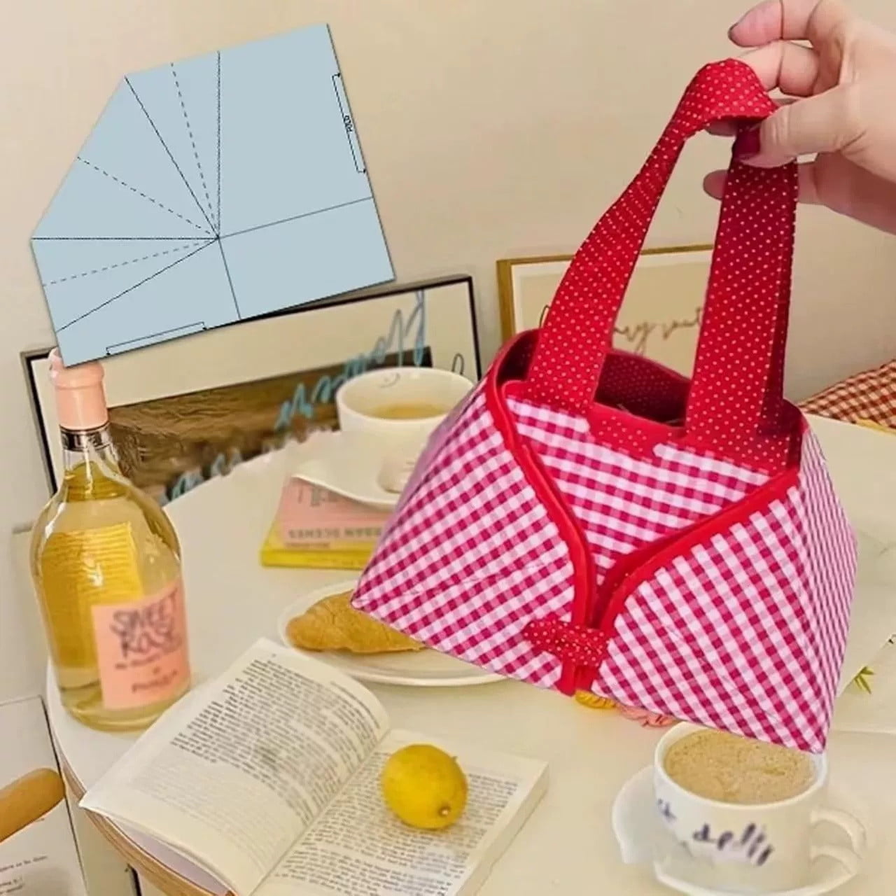 Clearance Items! Food Basket Sewing Template, Foldable Basket Sewing ...