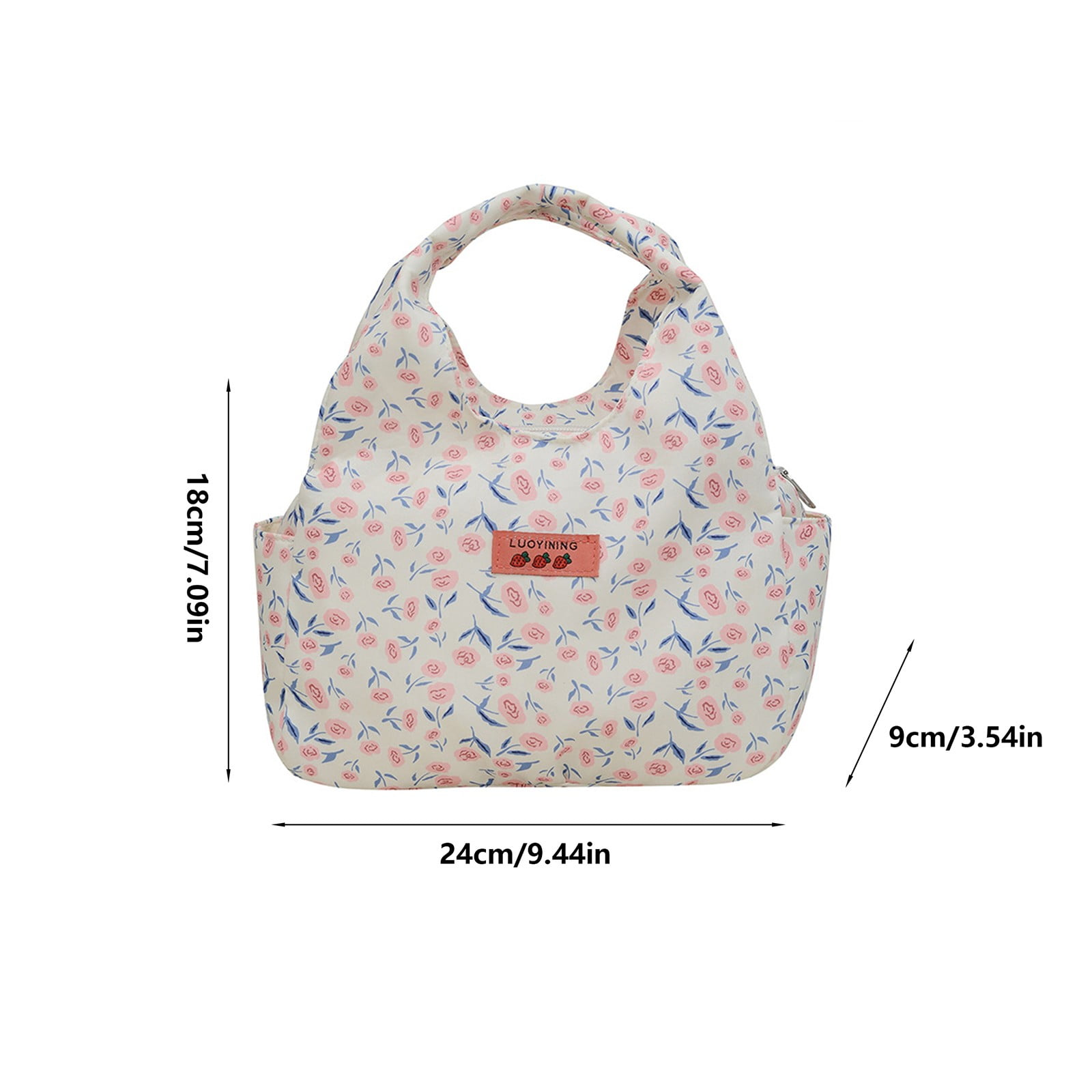 Clearance Items! Japanese Style Small Floral Handbag Lunch Bag ...