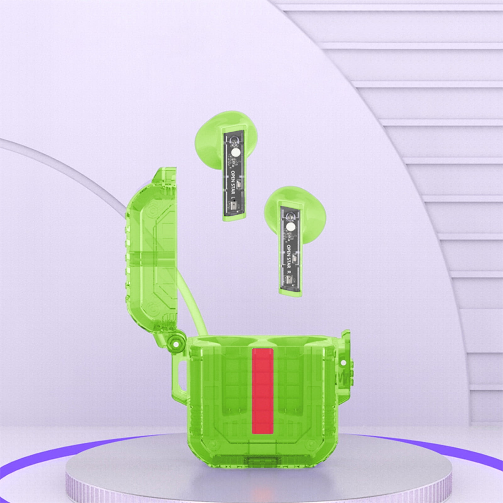 Clearance Items Nrmrqz Bluetooth 5.3 Earbuds, Half In Ear Light-Weight ...