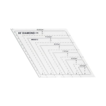 60 Degree Diamond Quilting Template Patchwork Ruler Durable for DIY ...