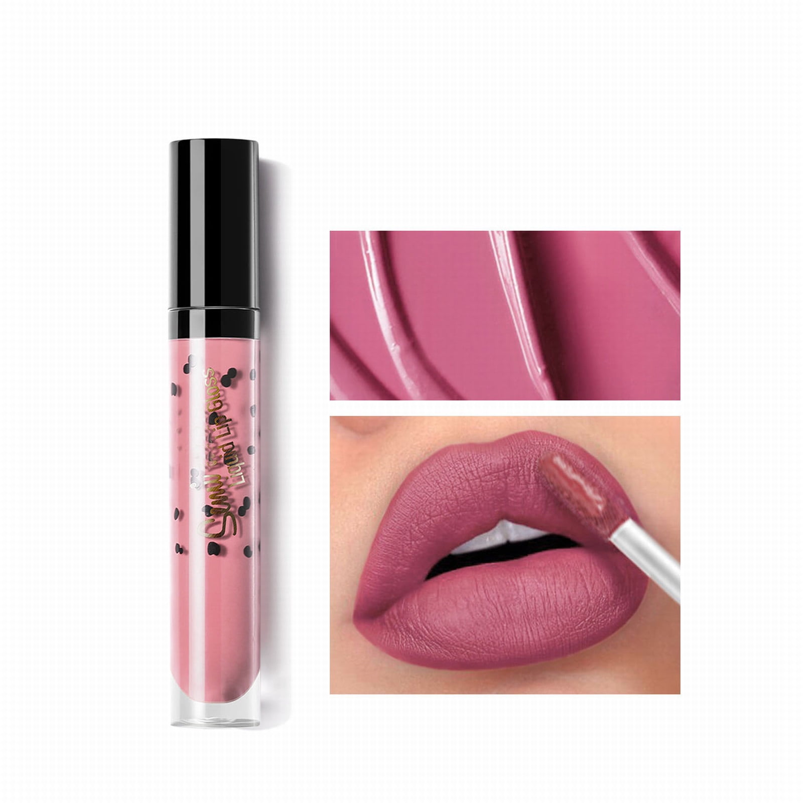 Clearance Items! Small Black Pattern Lip Glaze Velvet Lip Gloss 12 ...