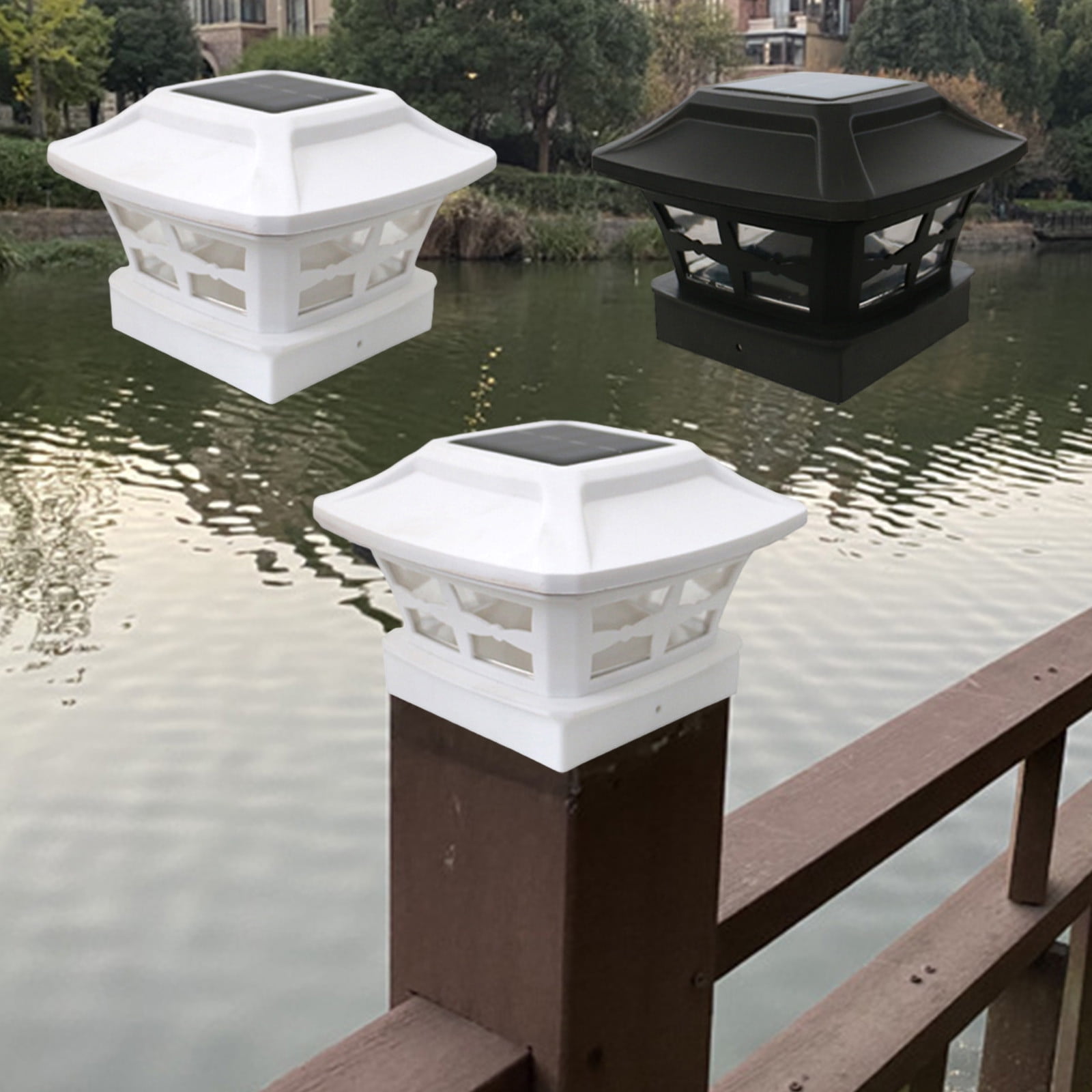 Solar Post Lights Outdoor, Fence Cap Light for Posts, White Lighting ...