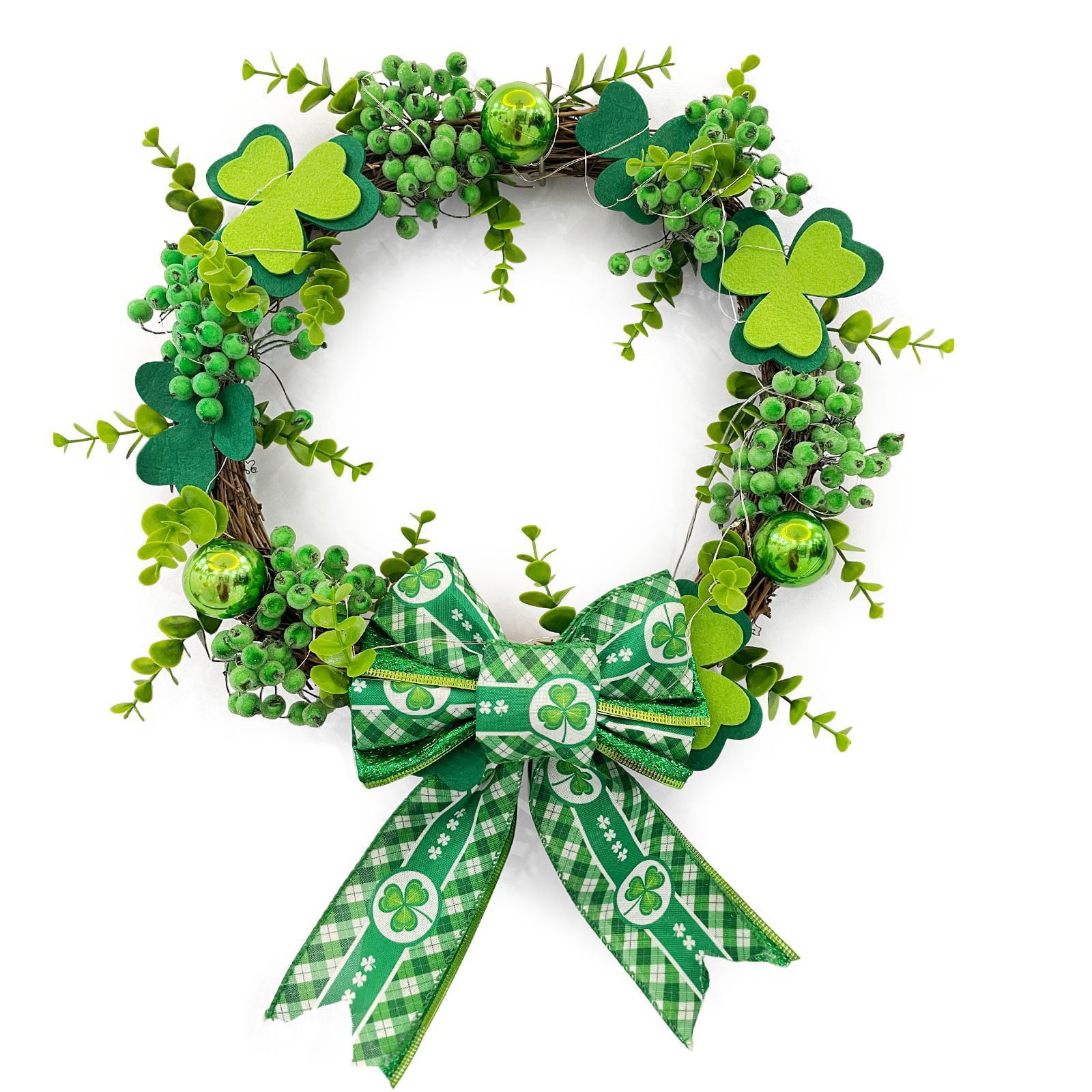 Clearance Items St. Patrick'S Day Artificial Green Leaf Wreath, 12.59 ...
