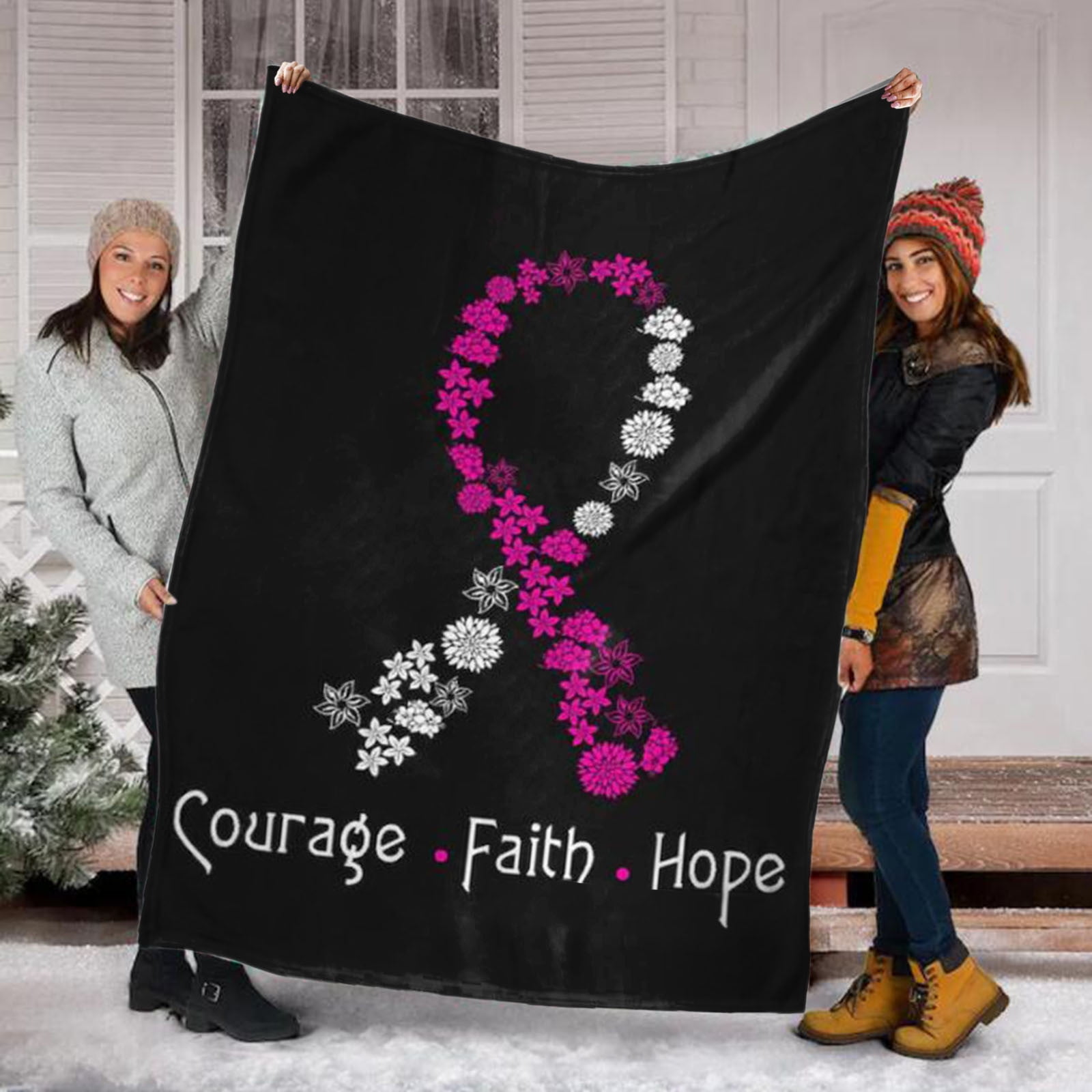 Clearance Items!TAKTUK Throw Blanket,Breast Cancer Gifts for Woman ...