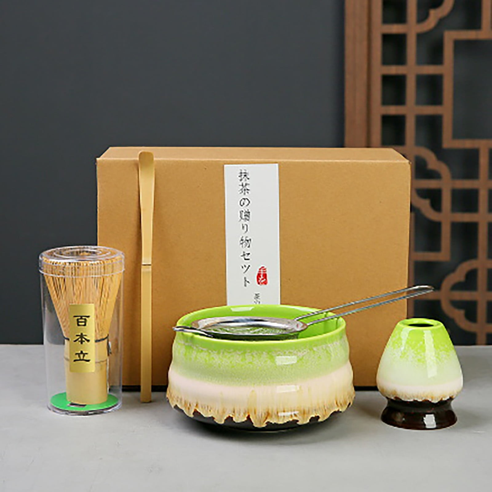 Clearance Items!Ymkly Premium Matcha Tea Set With Whisk Ceramic Bowl ...