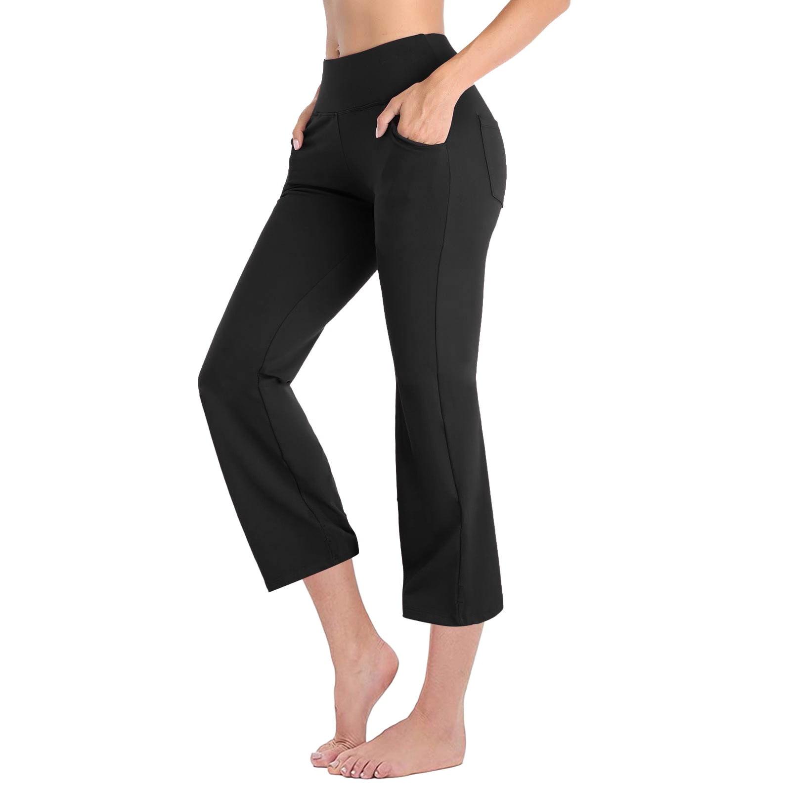 Clearance Items Yoga Pants Wide Fitness Pants Flare Yoga with Pocket ...