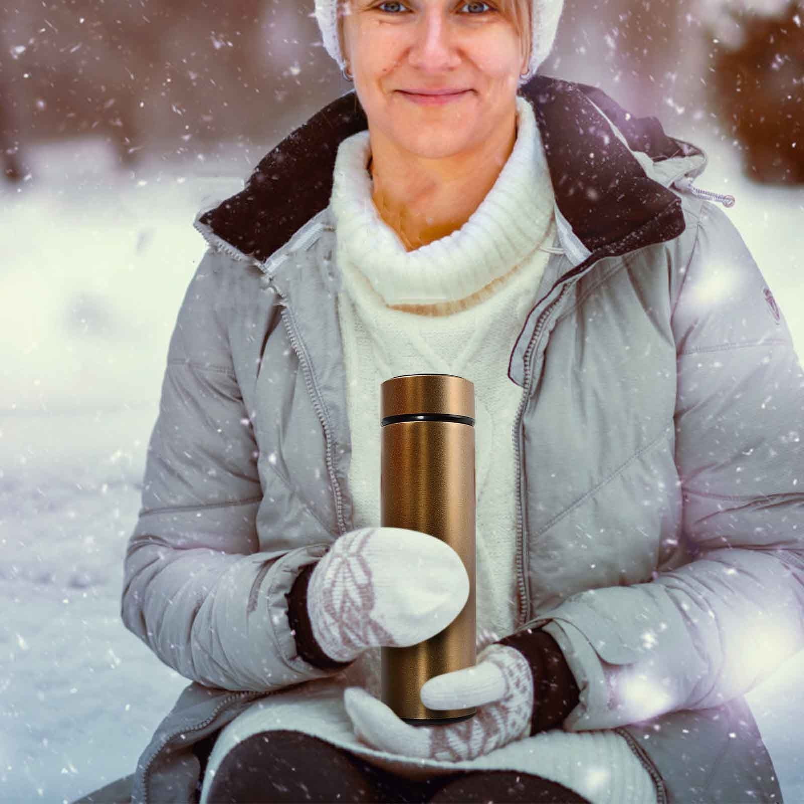 Clearance JGF844 Coffee Thermos,Coffee Bottle,Tea Infuser Bottle,Smart Sports Water Bottle With ...