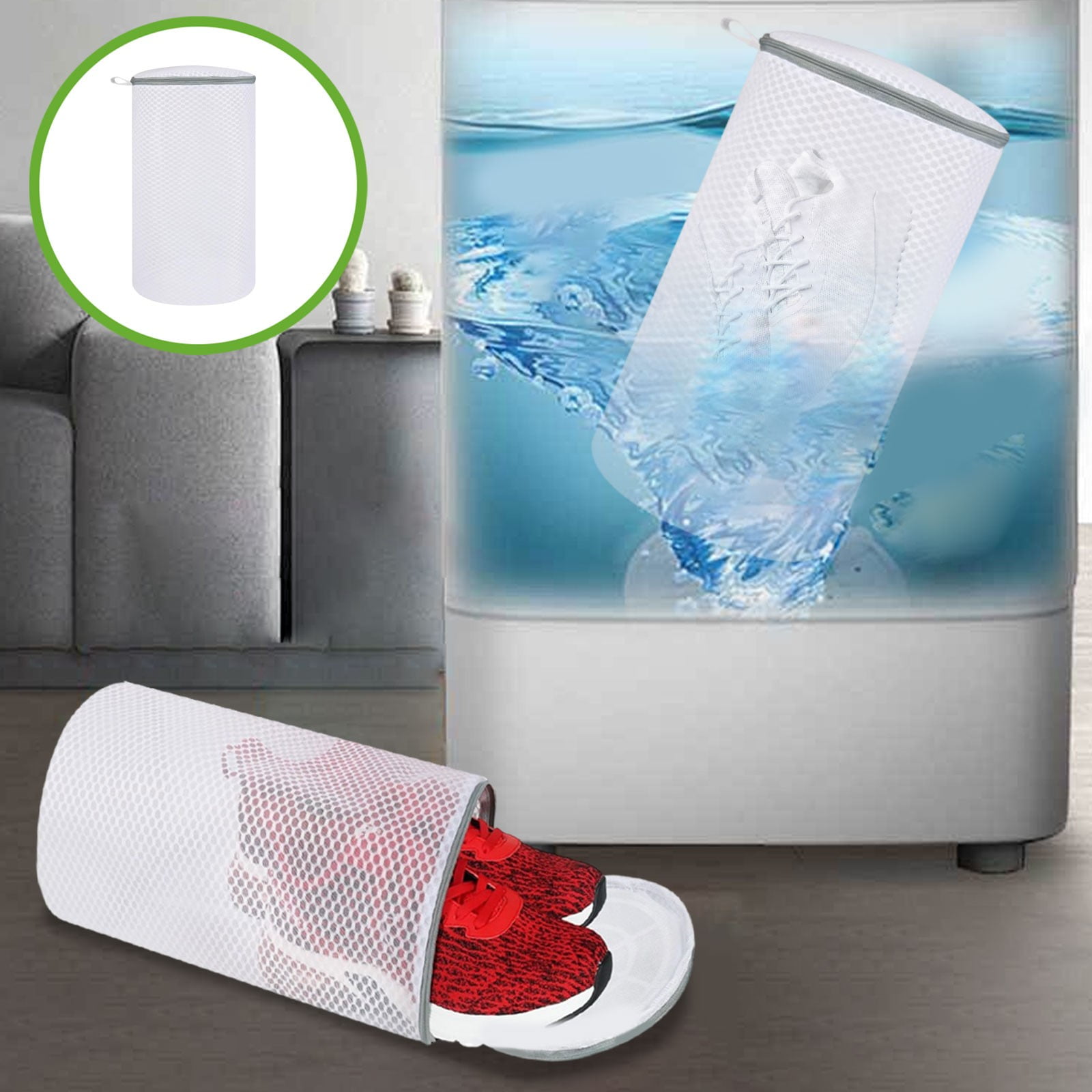 Clearance! JGF844 Machine Wash Bag Honeycomb Mesh Laundry Bag With ...