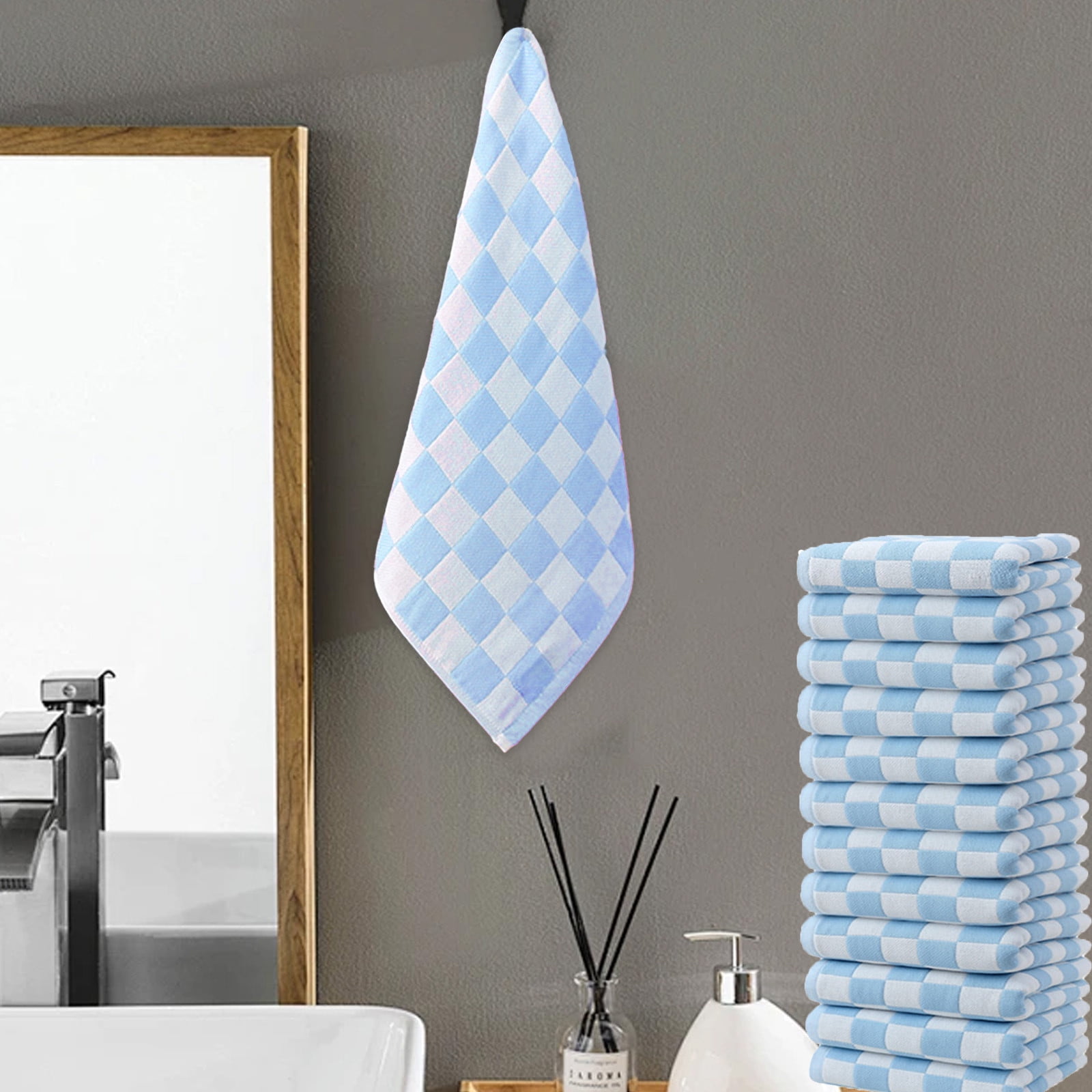 Clearance!JMYHOAM Bath Towels 13.78IN×13.78IN Cotton Gauze Squares ...