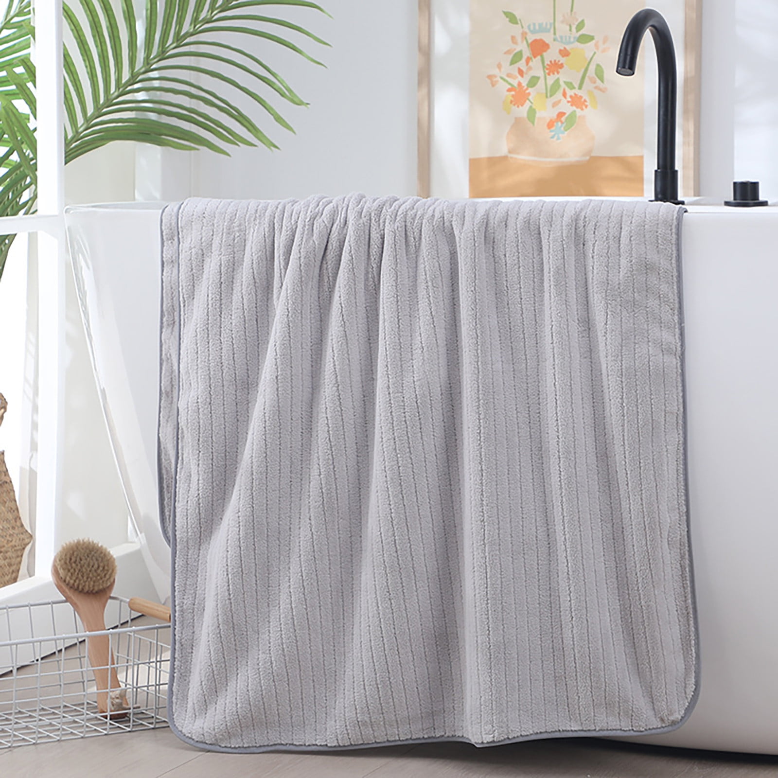 Clearance!JMYHOAM Bath Towels 55.12IN×27.56IN Velvet Bath towel towel ...