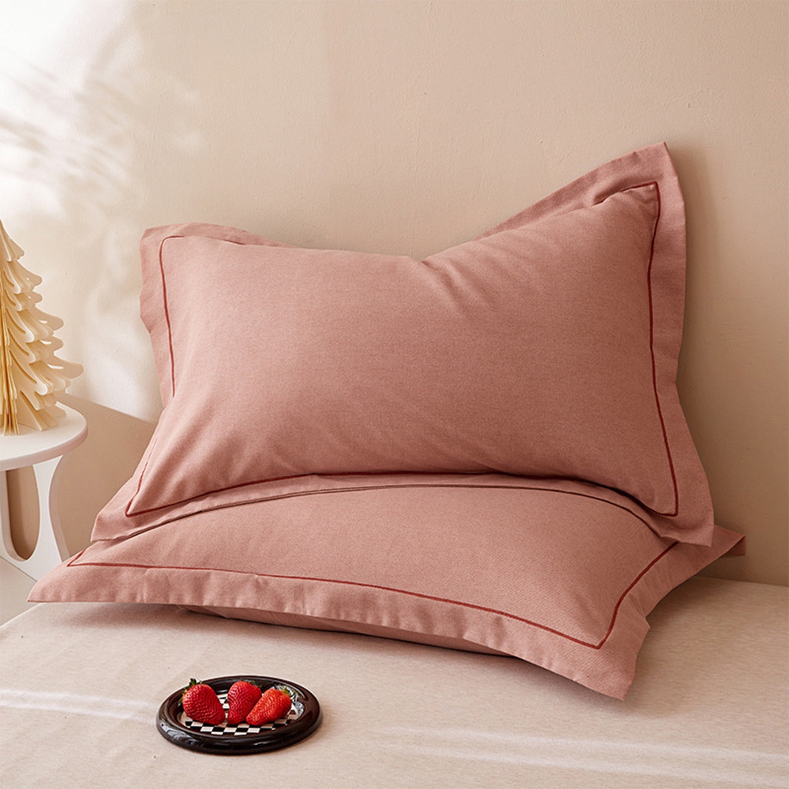 Clearance!JMYHOAM Bed Pillows Pillowcase Cases Set of 2 Polyester ...