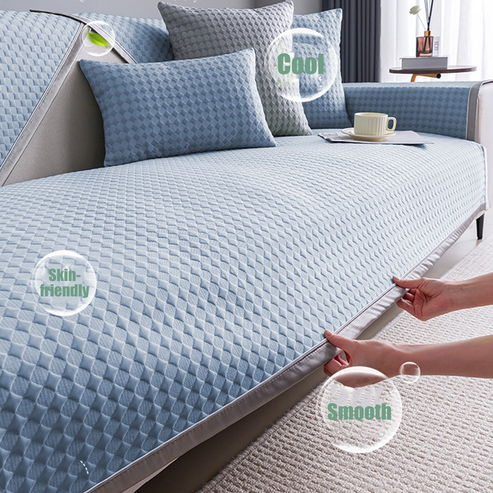 Clearance!JMYHOAM Sofa Cover Lce Silk Cool Summer Sofa Cushion Simples ...