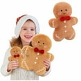 Clearance Jellycat Stuffed Animals Festive Gingerbread Man Throw Pillow ...